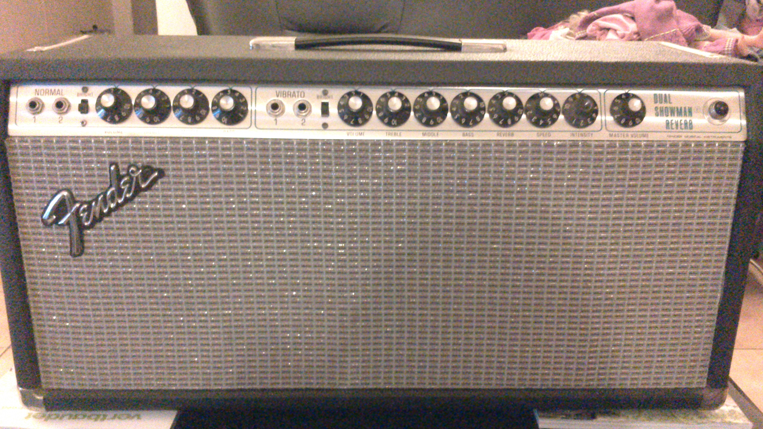 Photo Fender Dual Showman Reverb (SilverFace) : Fender Dual Showman ...