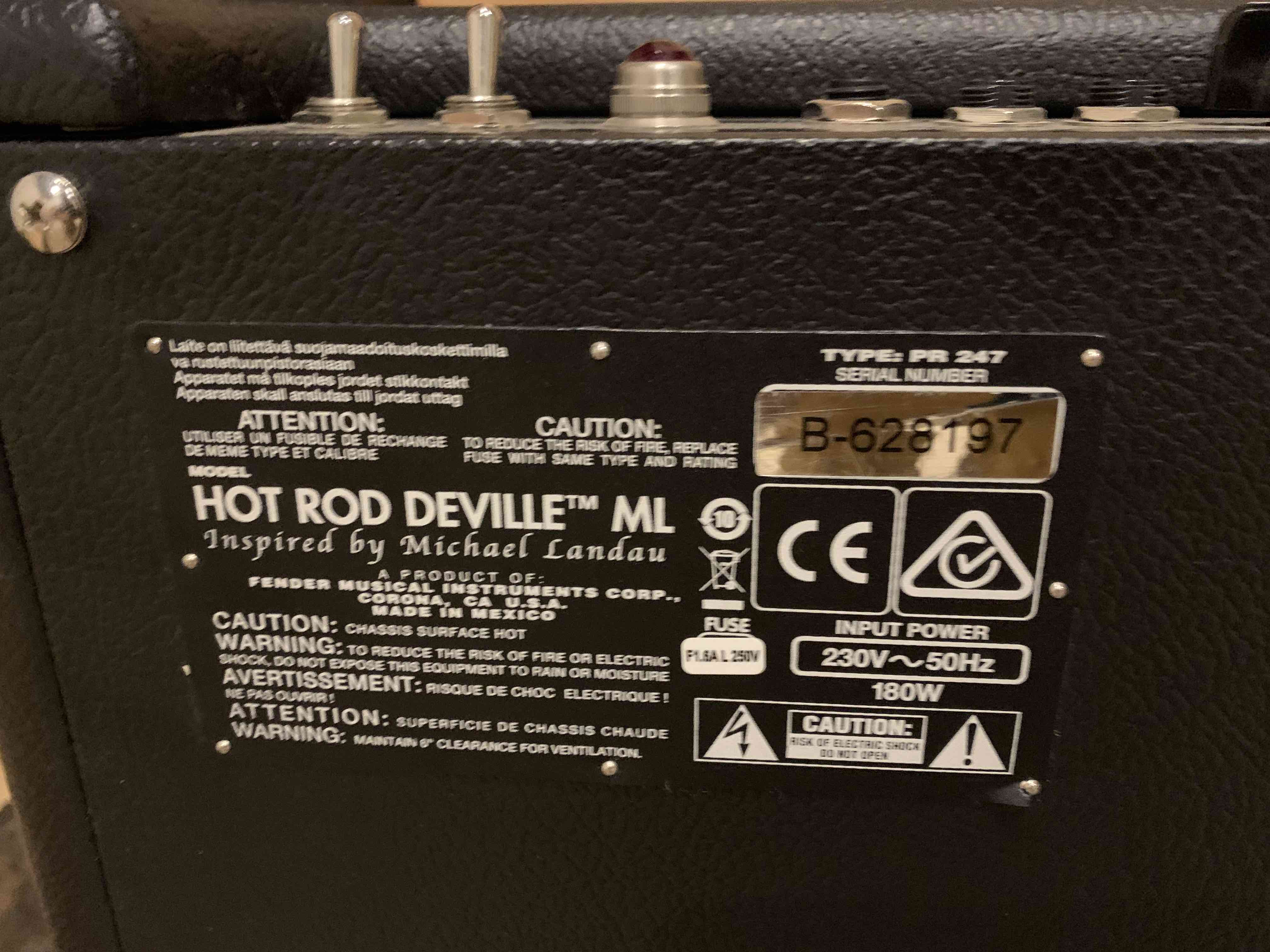 Hot Rod DeVille ML 212 - Fender Hot Rod DeVille ML 212 - Audiofanzine