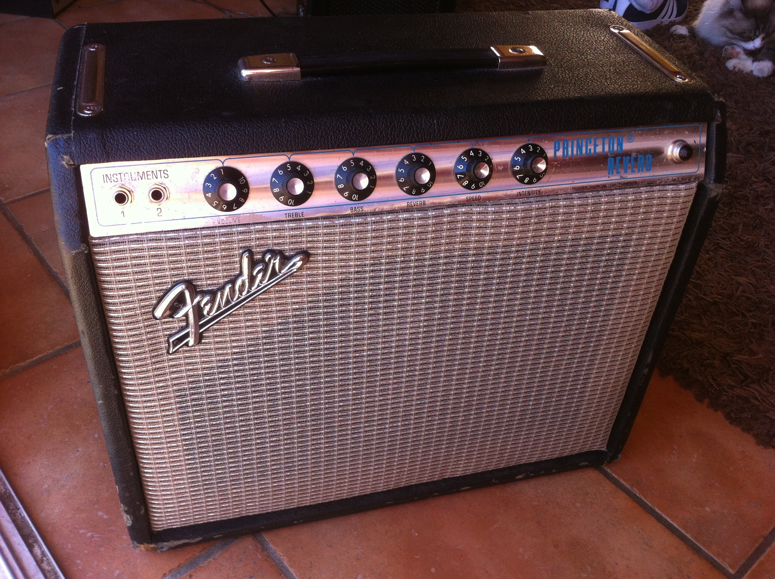 Princeton Reverb "Silverface" [1968-1981] Fender - Audiofanzine