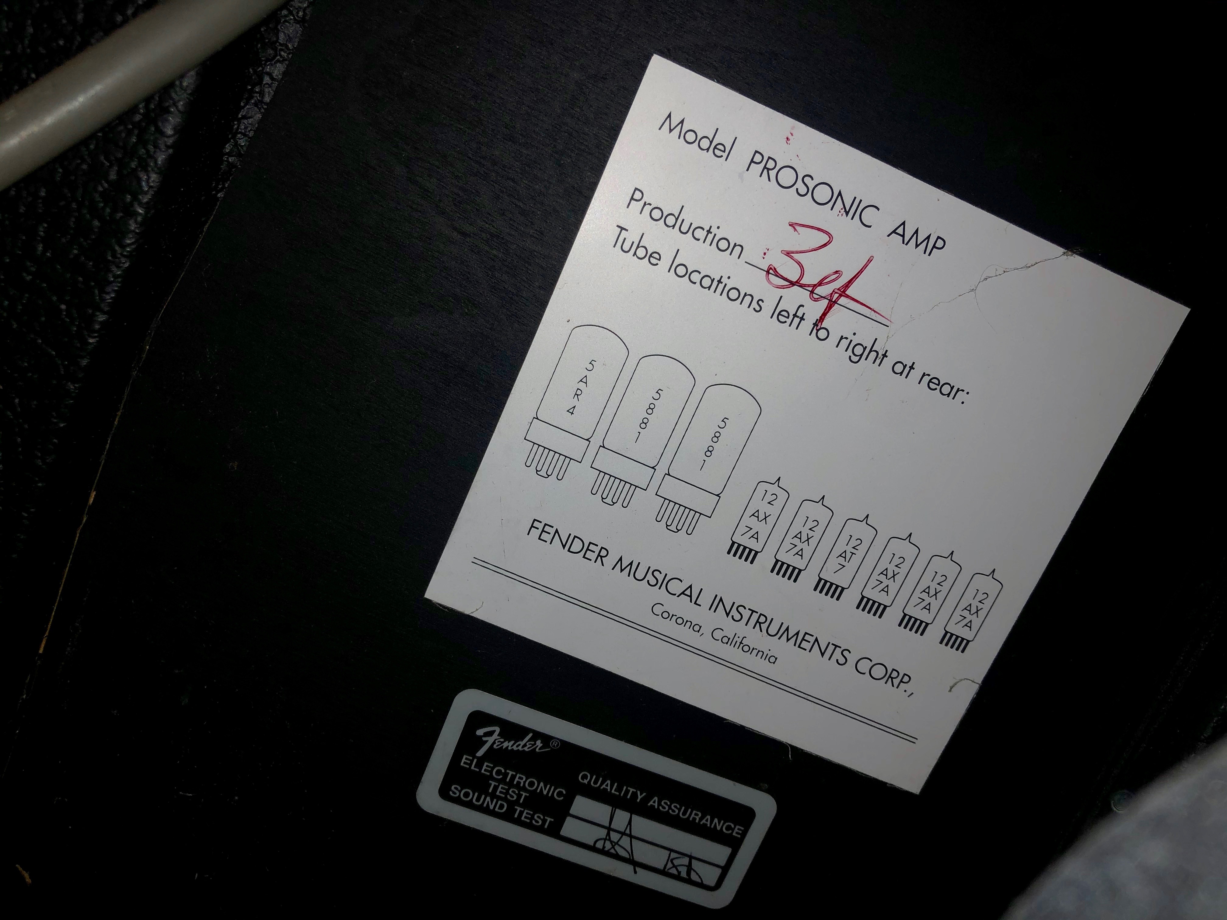 Prosonic Combo - Fender Prosonic Combo - Audiofanzine