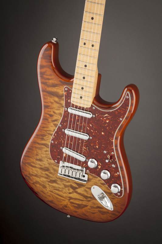 Spalted Maple Top Artisan Stratocaster Maple Fender - Audiofanzine