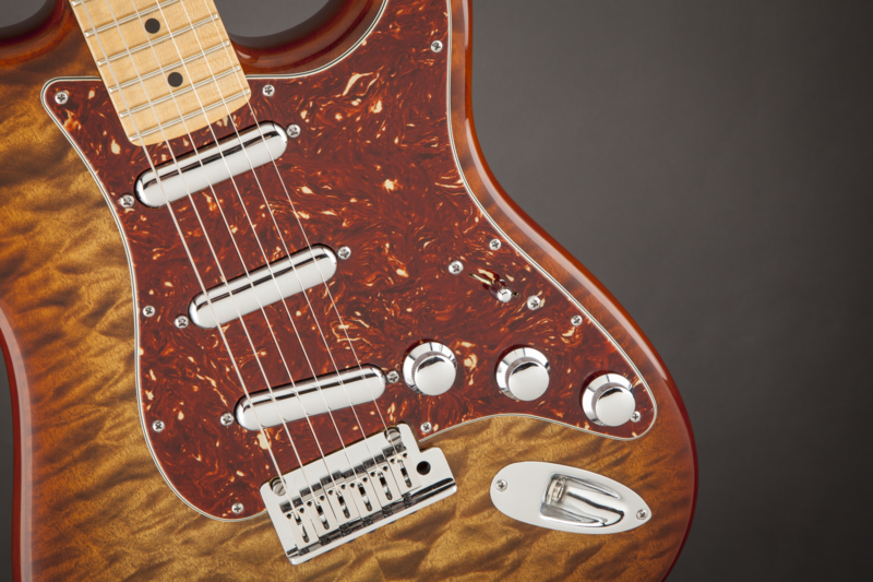 Spalted Maple Top Artisan Stratocaster Maple Fender - Audiofanzine