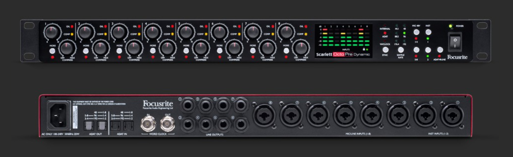 SCARLETT OCTOPRE DYNAMIC - Focusrite Scarlett OctoPre Dynamic ...