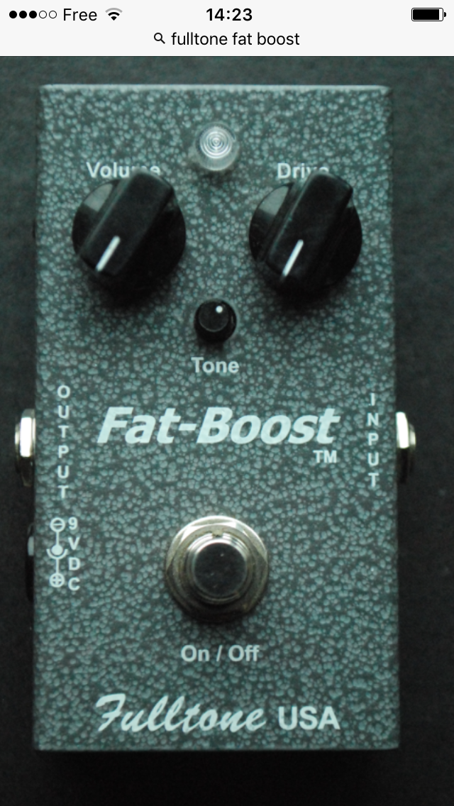 FAT-BOOST - Fulltone Fat-Boost - Audiofanzine