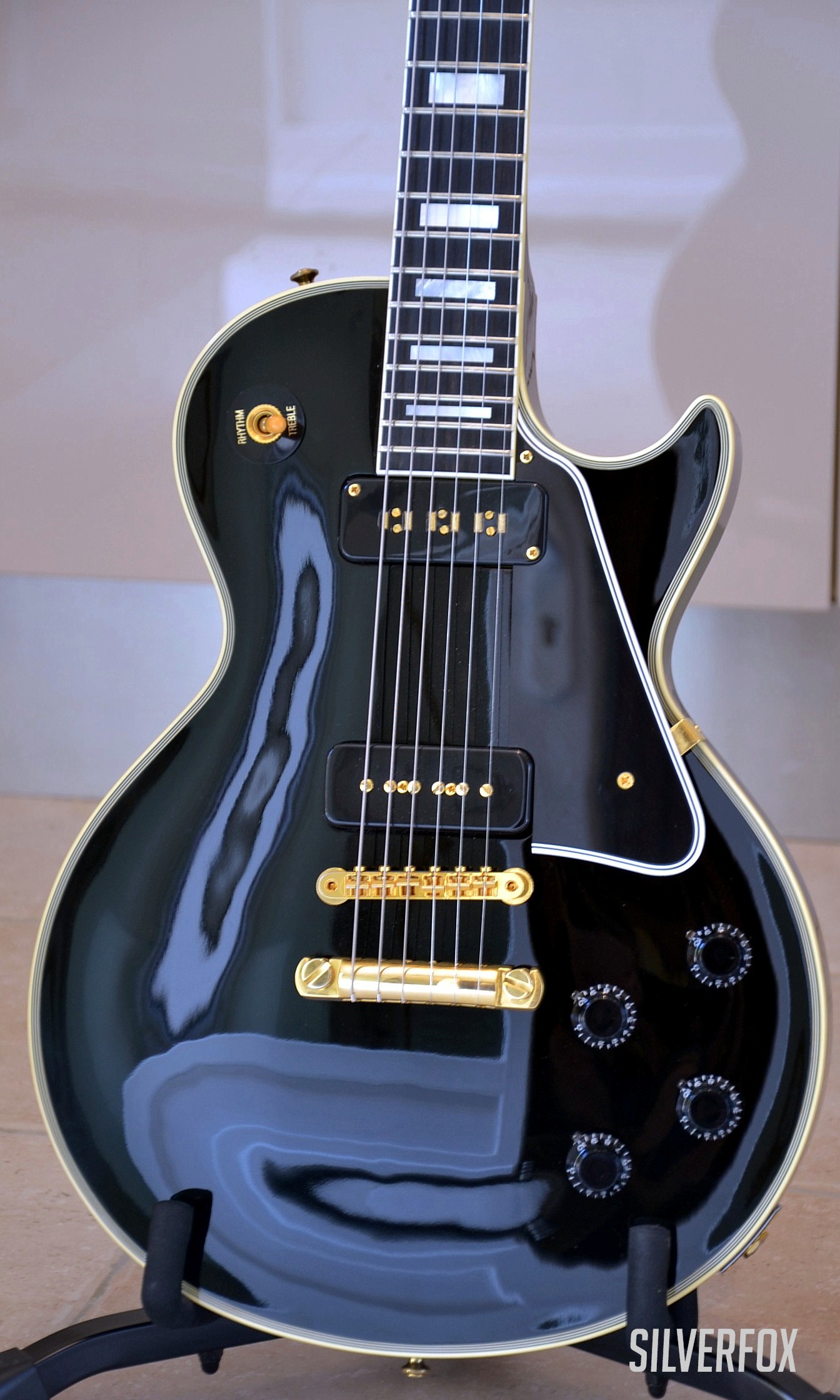 Photo Gibson 1955 Les Paul Custom : Gibson LP 1955 Black Beauty ...