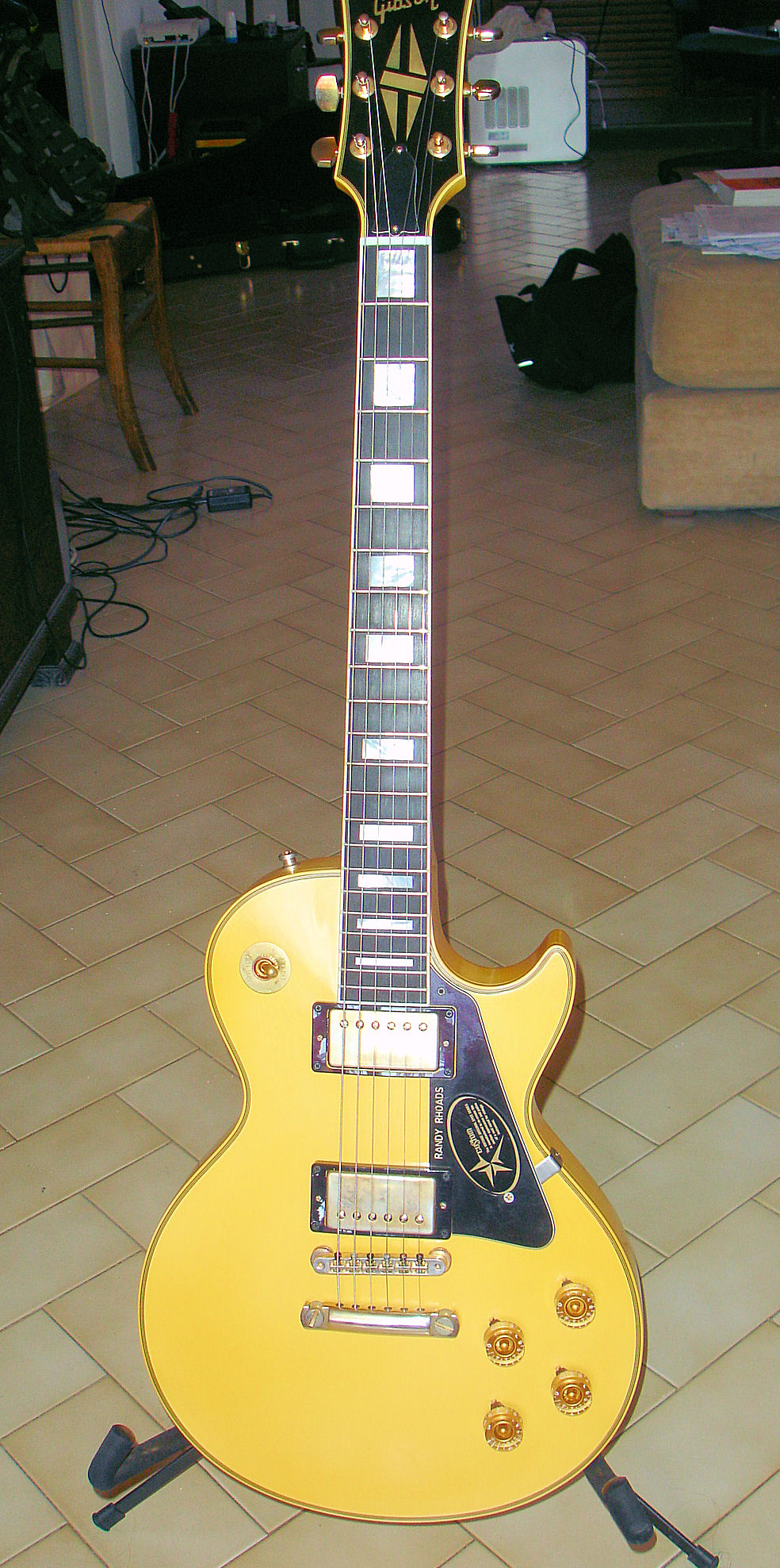 Randy Rhoads Les Paul Custom - Randy Rhoads White VOS Gibson - Audiofanzine