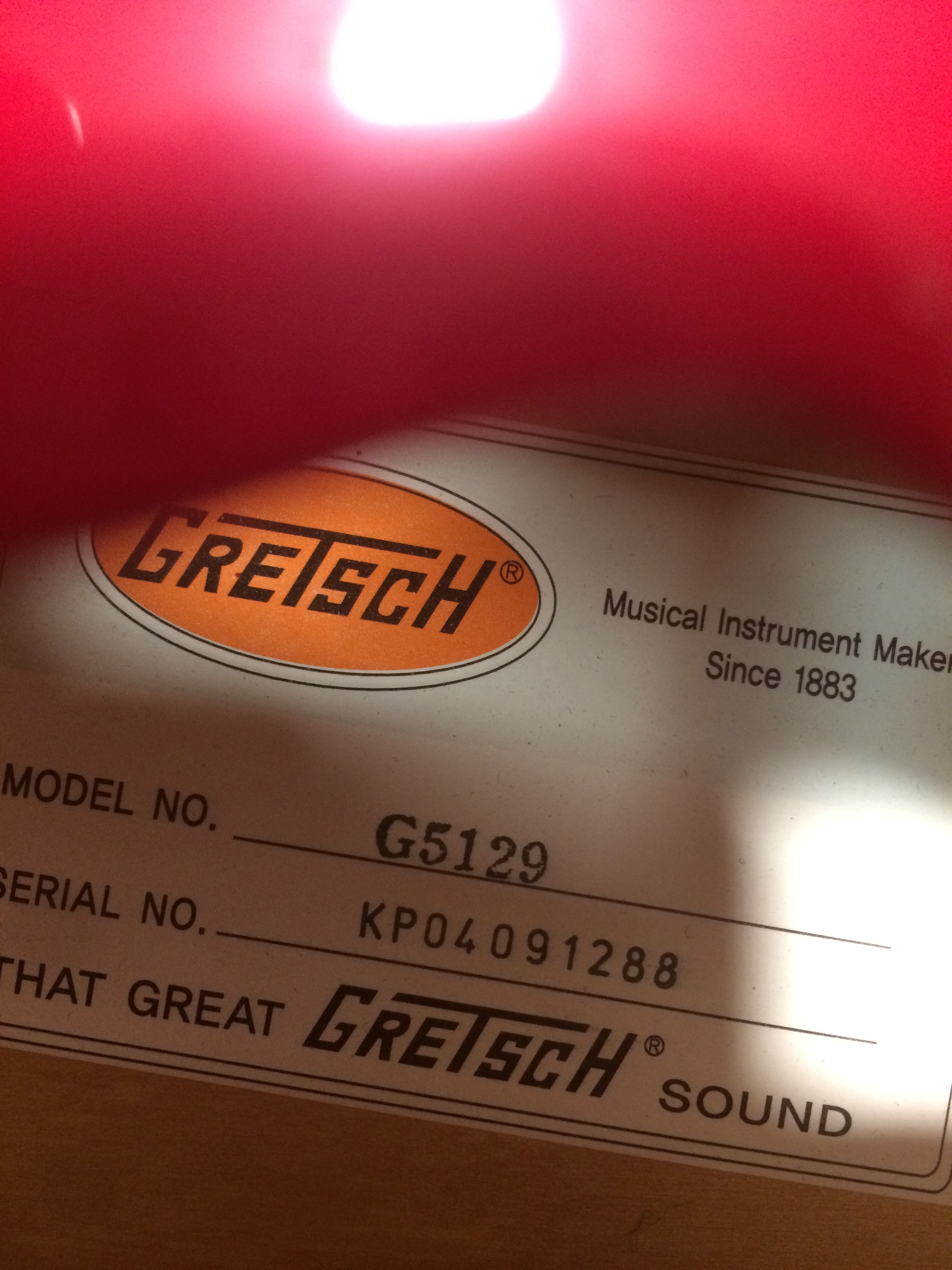 G5129 Electromatic Hollow Body Gretsch - Audiofanzine