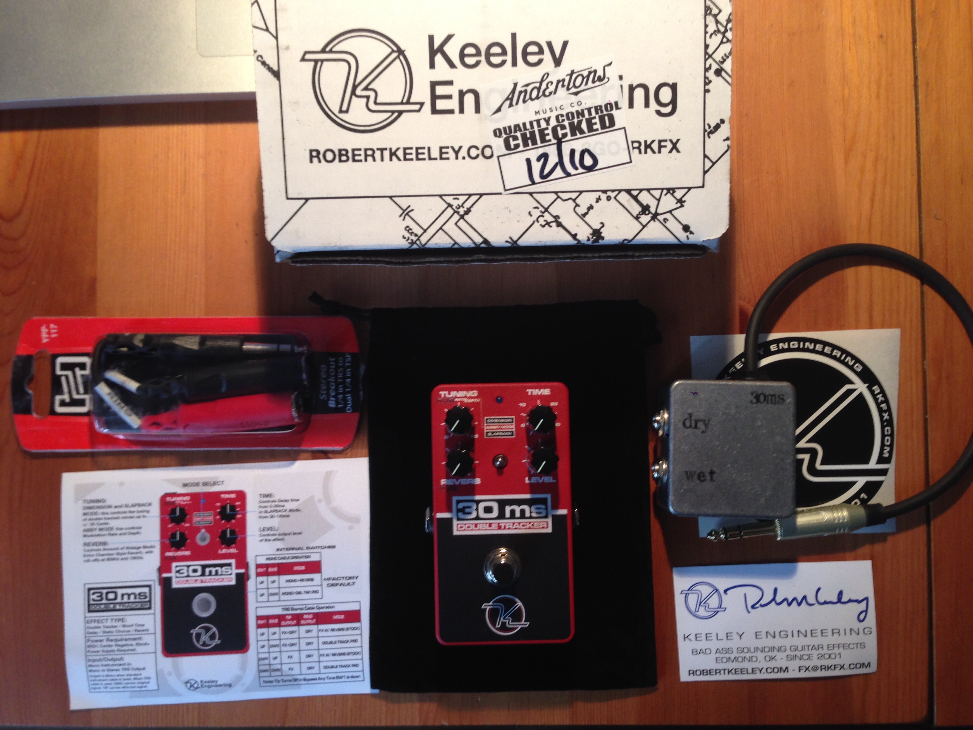 30ms Automatic Double Tracker Keeley Electronics - Audiofanzine