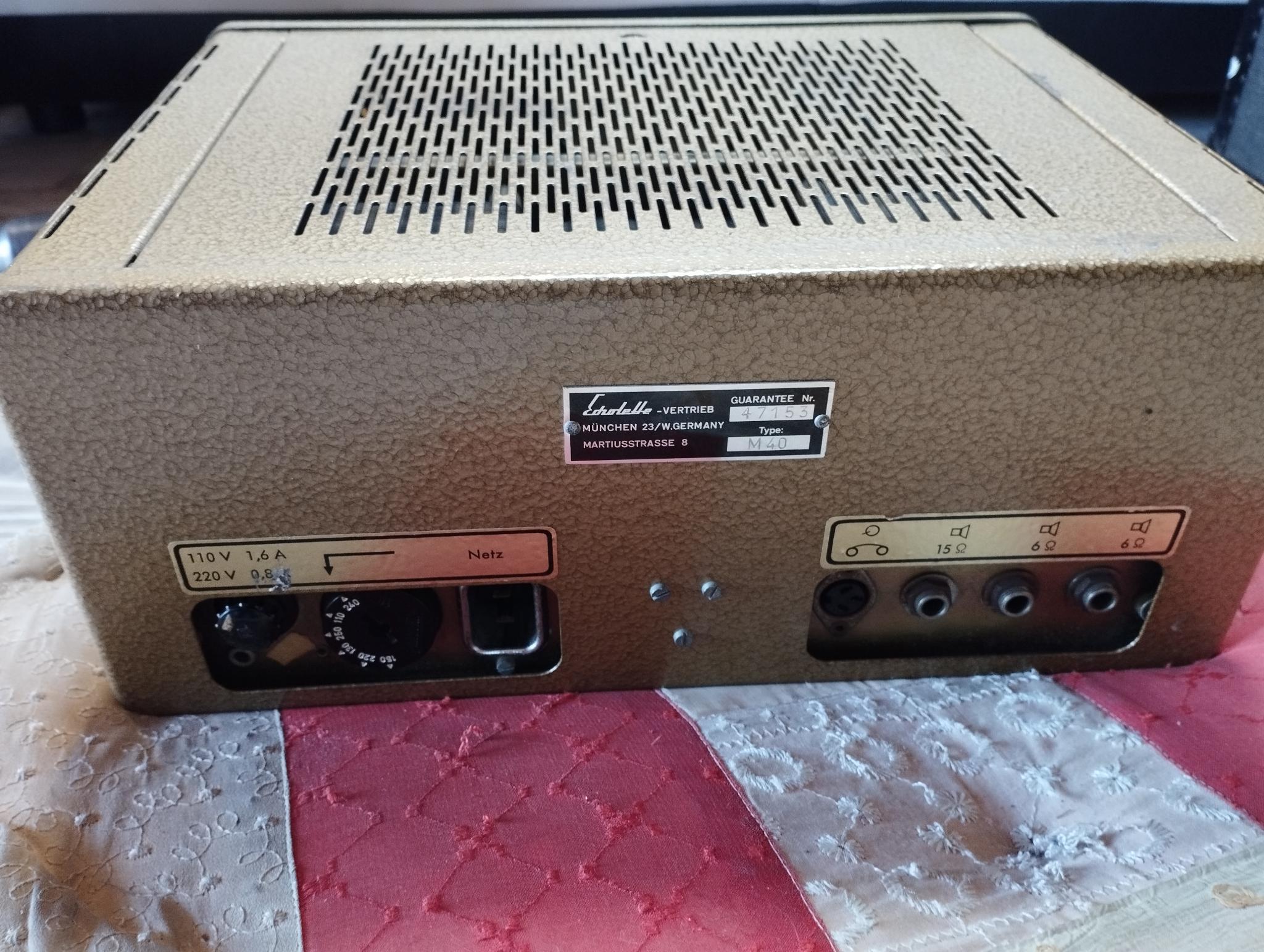 M 40 - Klemt Echolette M 40 - Audiofanzine