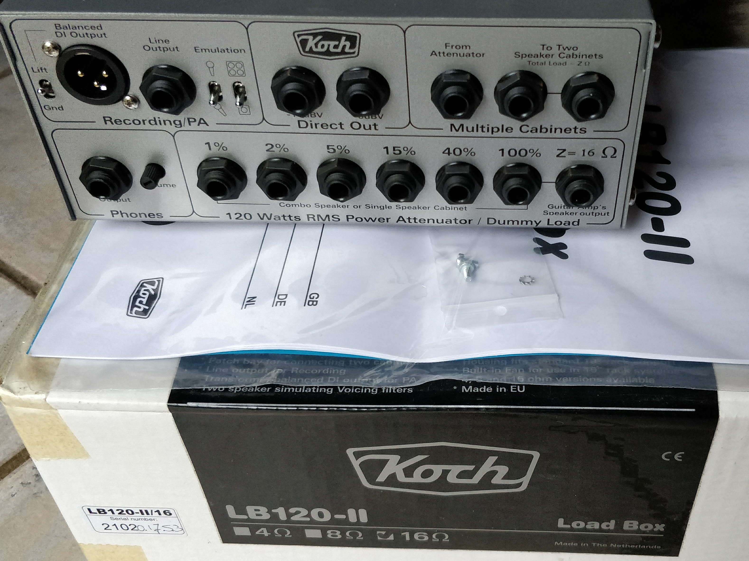 LB120-LOADBOX II 16 OHM - Koch LB120-Loadbox II 16 Ohm - Audiofanzine