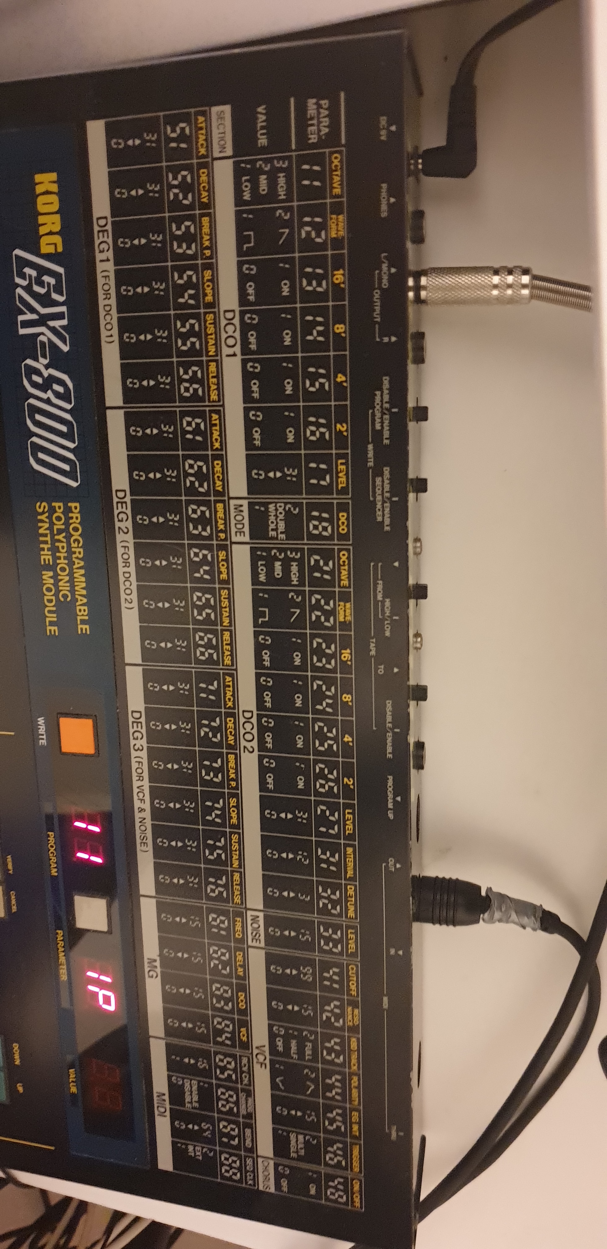 Ex-800 - Korg Ex-800 - Audiofanzine