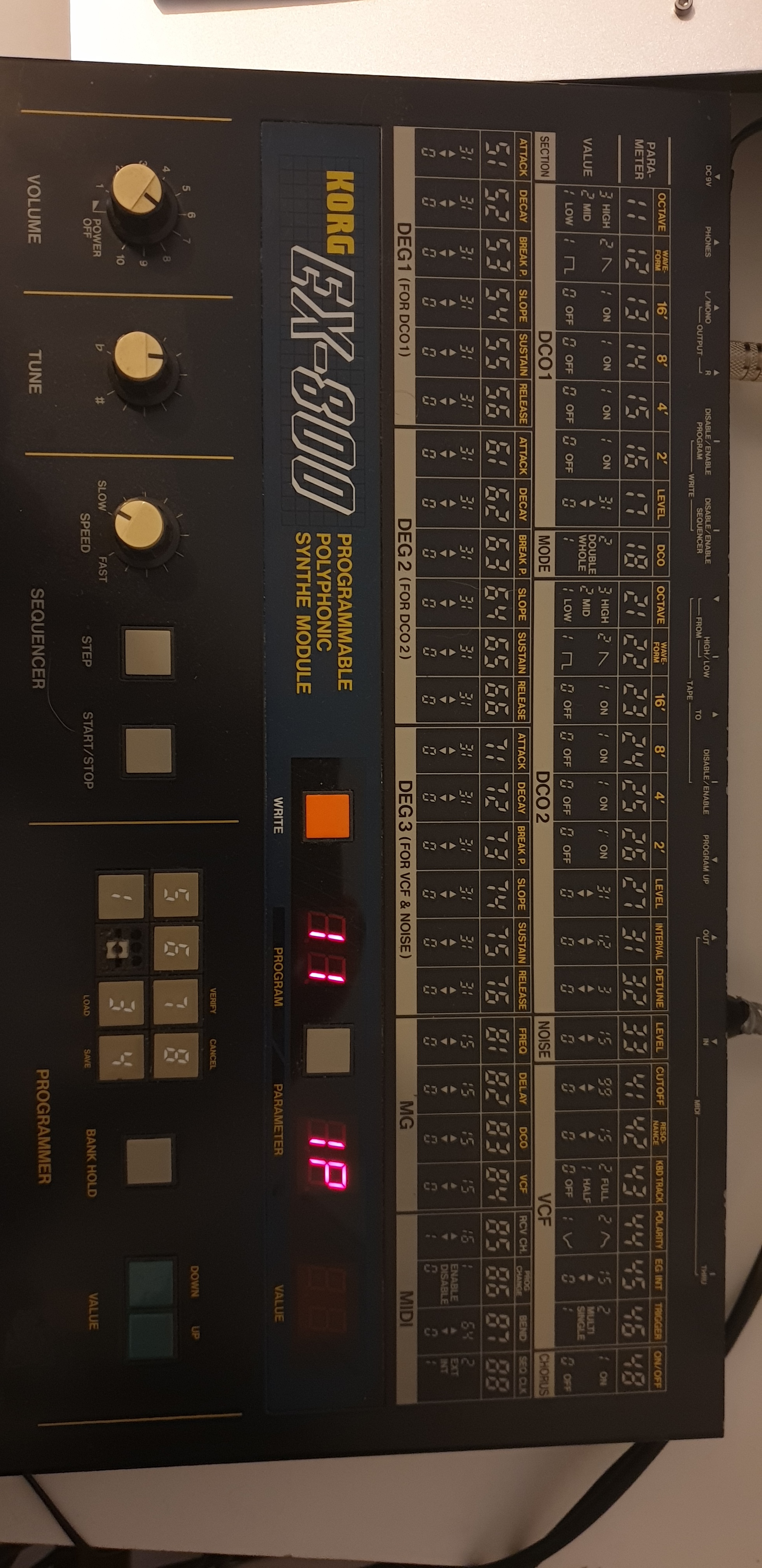 Ex-800 - Korg Ex-800 - Audiofanzine