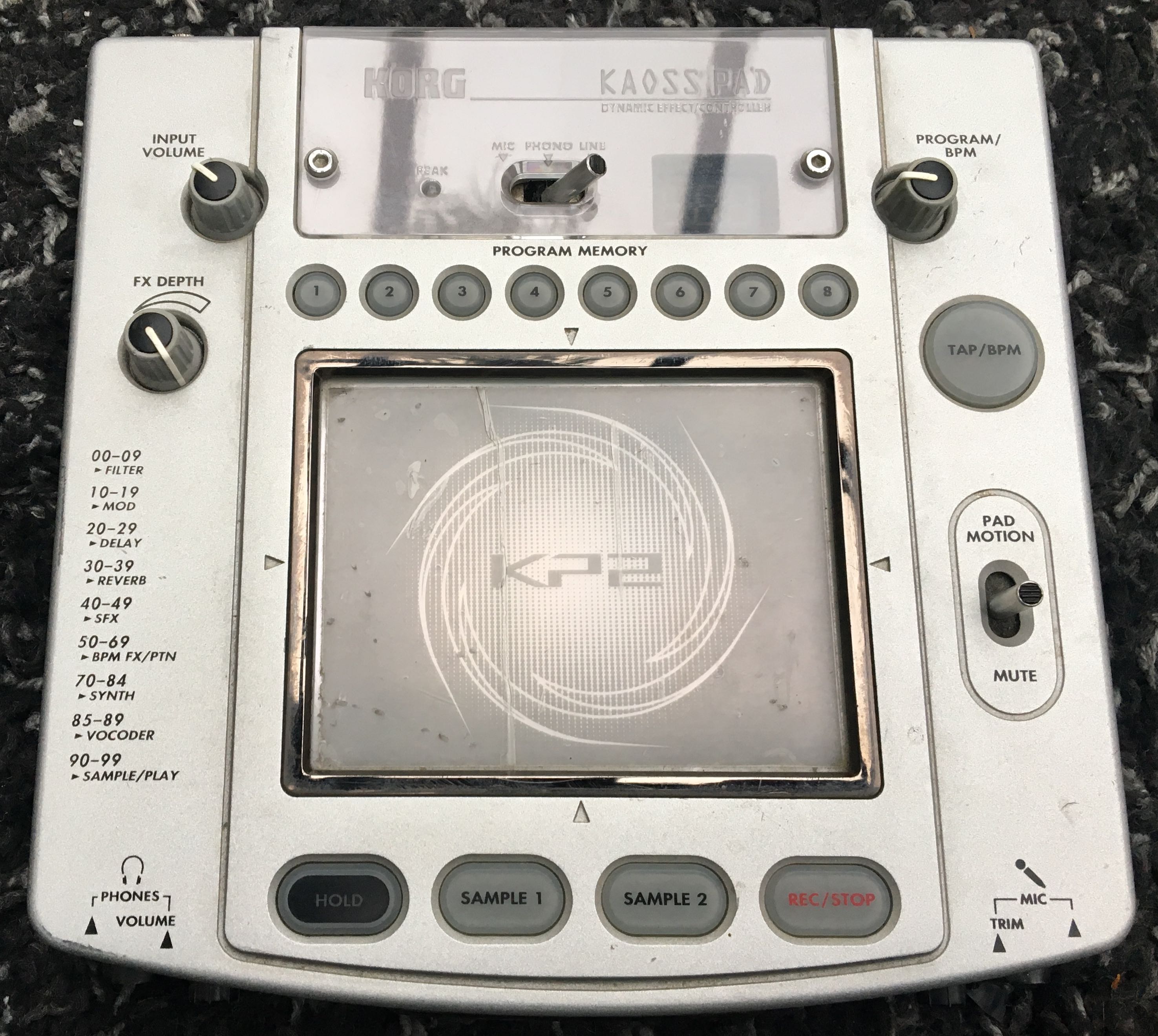 KAOSS PAD 2 - Korg Kaoss Pad 2 - Audiofanzine