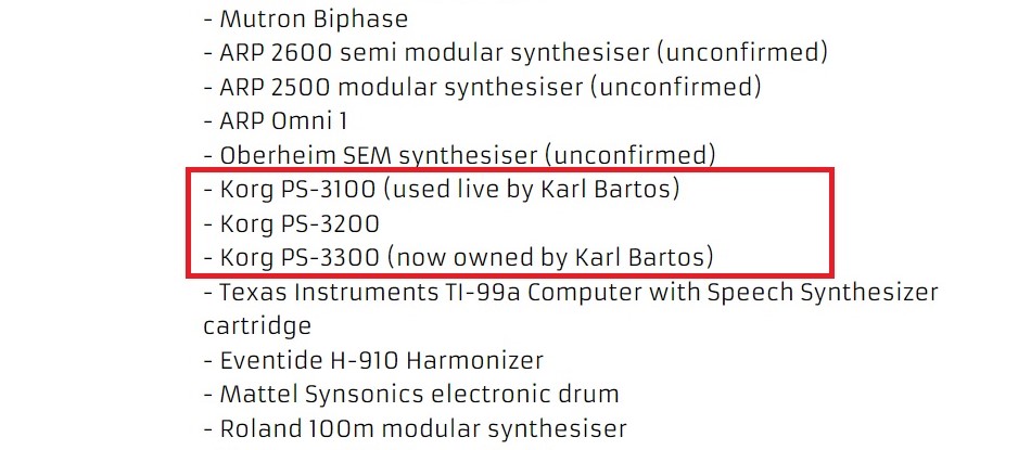PS-3300 FS - Korg PS-3300 FS - Audiofanzine