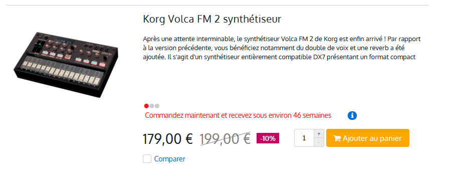Volca FM rev2 - Korg Volca FM rev2 - Audiofanzine