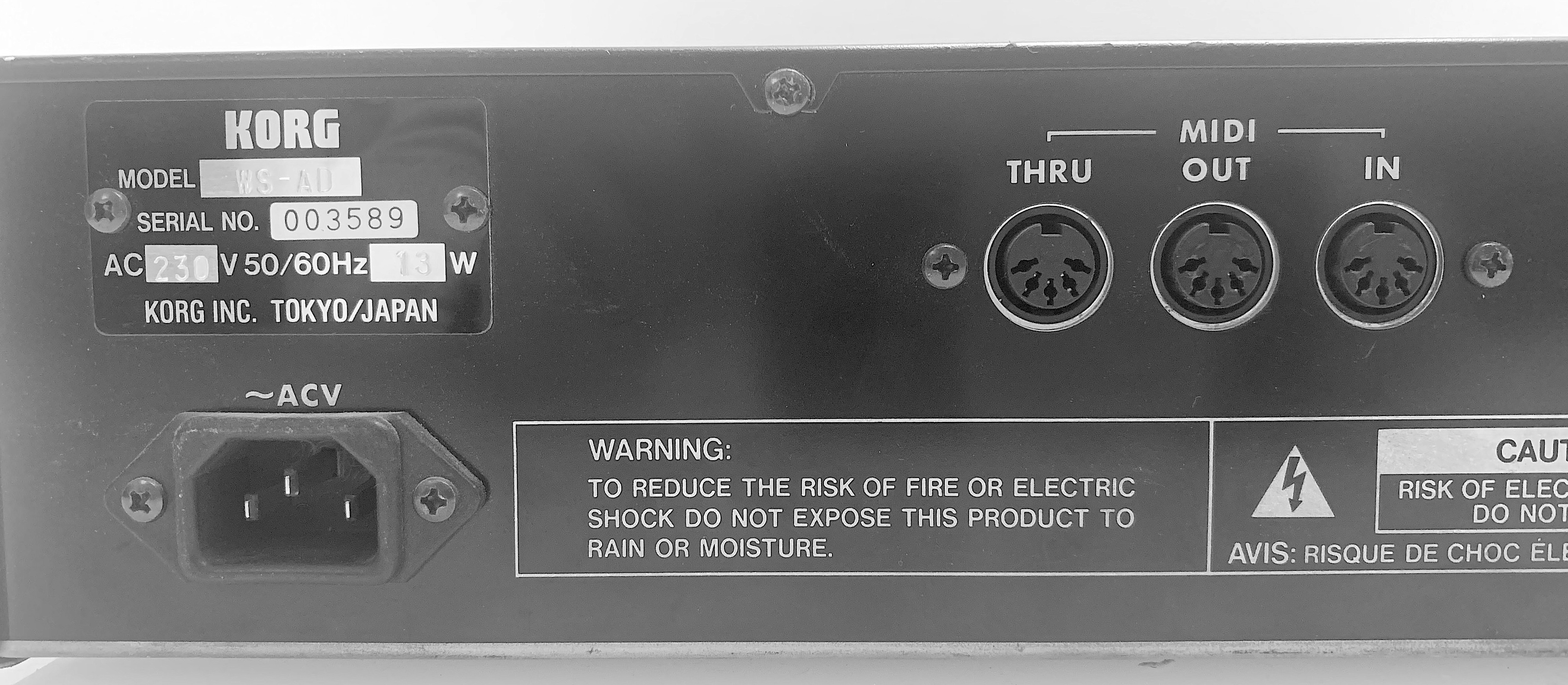 WaveStation A/D - Korg WaveStation A/D - Audiofanzine