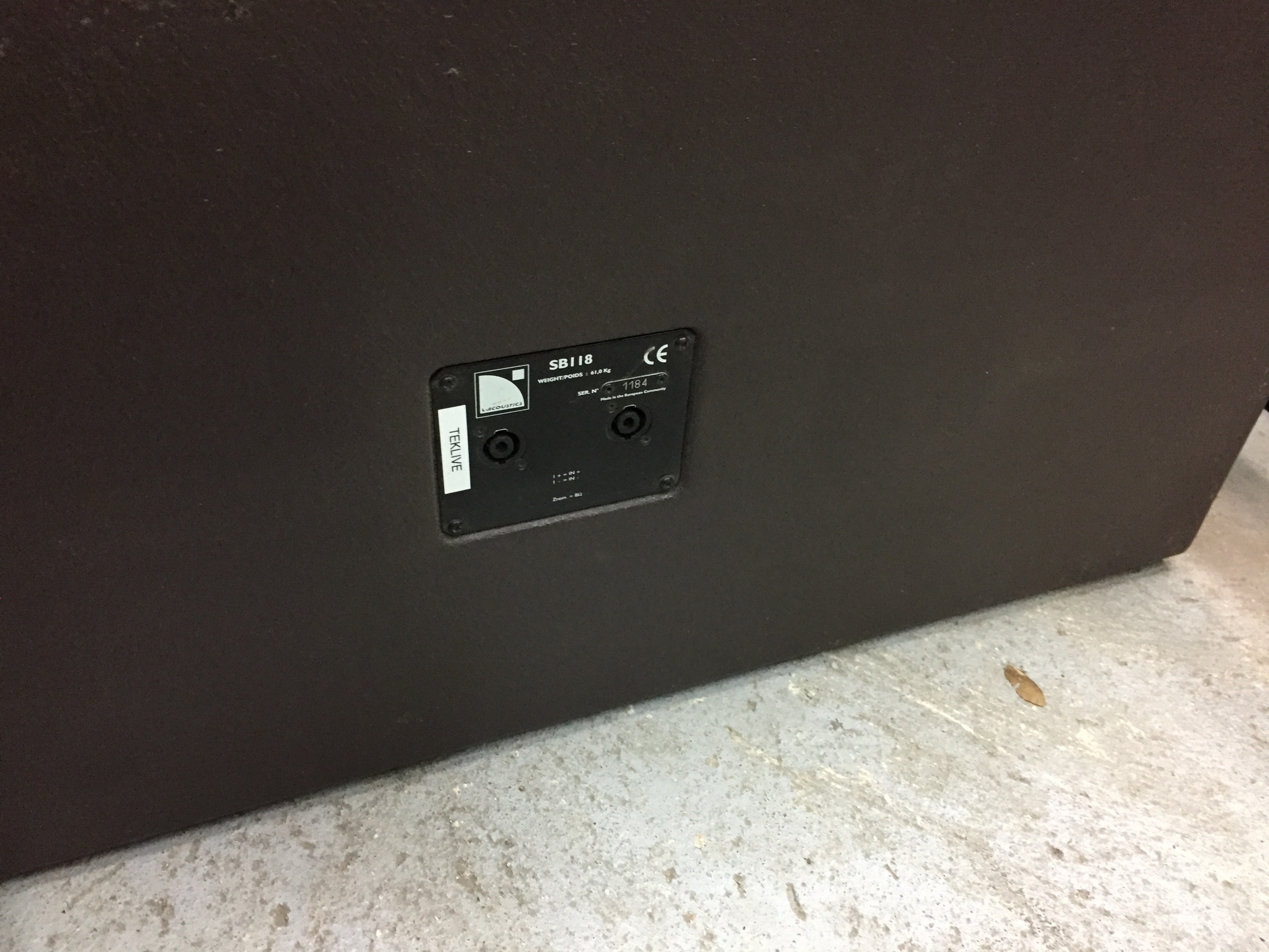 SB118 - L-Acoustics SB118 - Audiofanzine