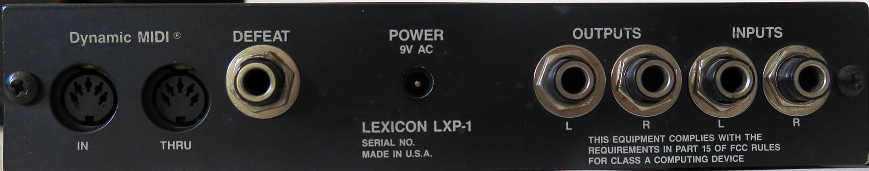 LXP-1 - Lexicon LXP-1 - Audiofanzine