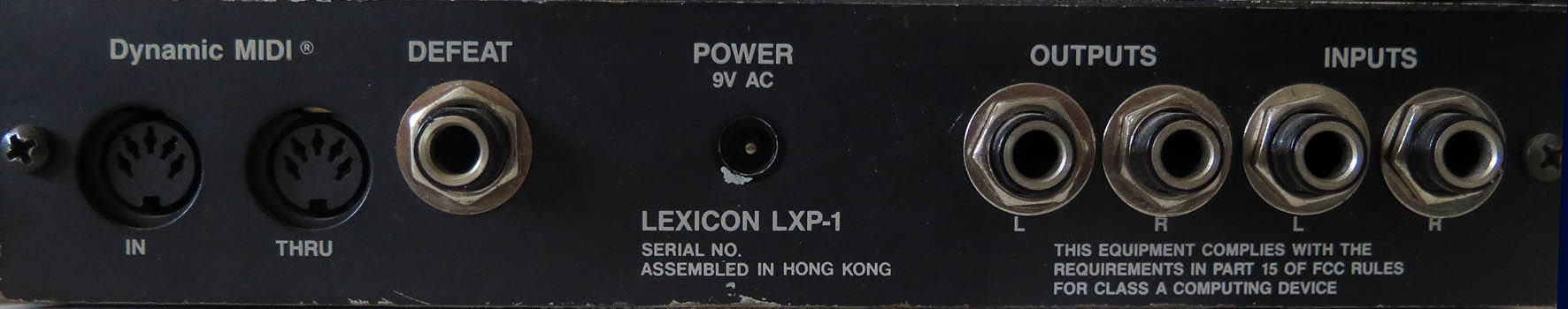 LXP-1 - Lexicon LXP-1 - Audiofanzine