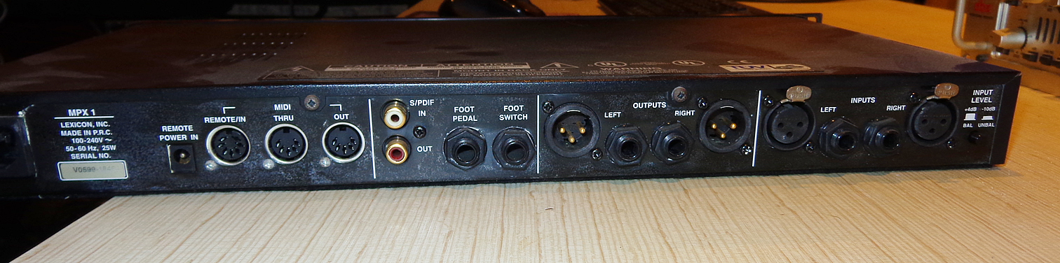 MPX-1 - Lexicon MPX-1 - Audiofanzine