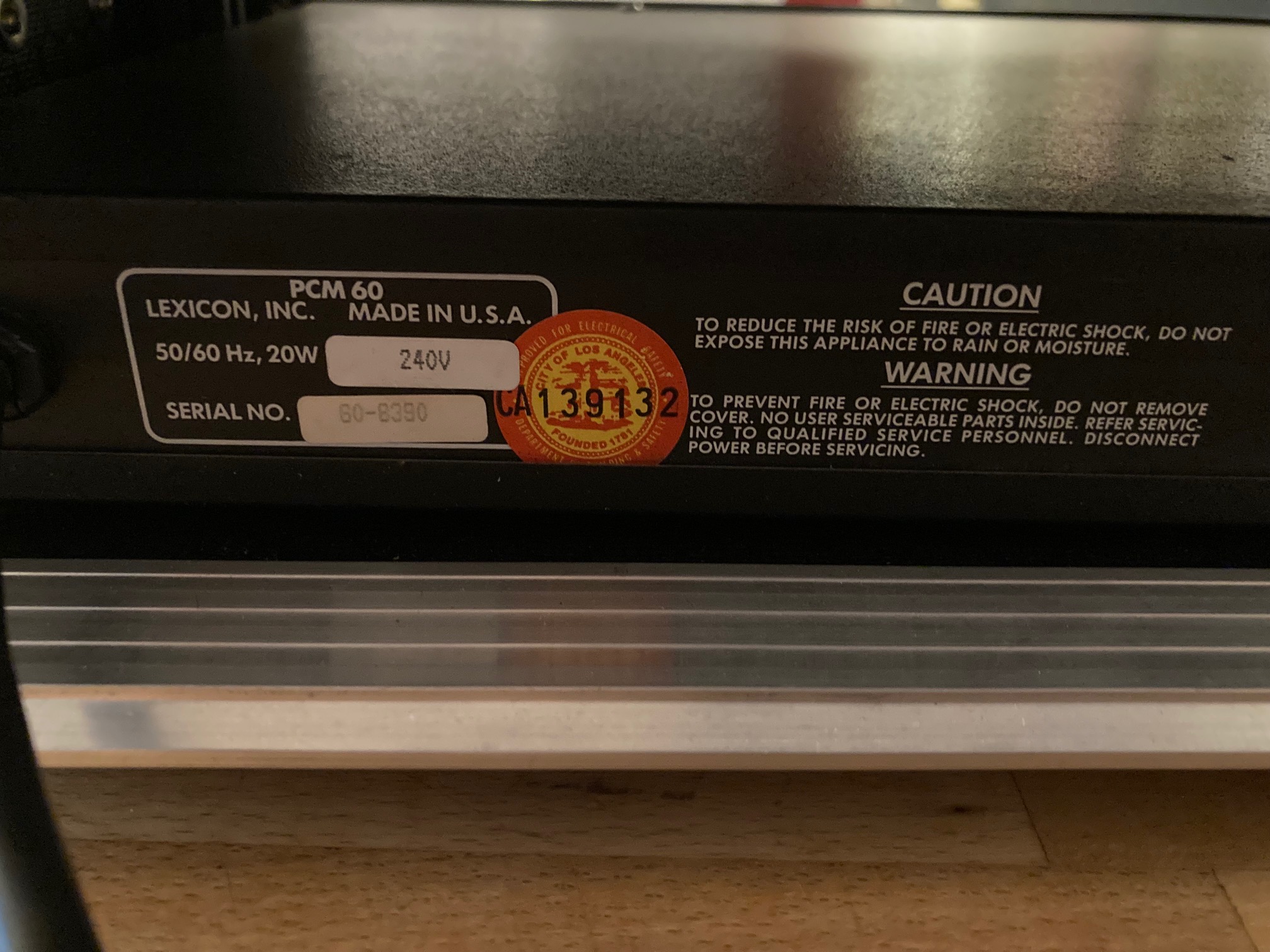 PCM 60 - Lexicon PCM 60 - Audiofanzine