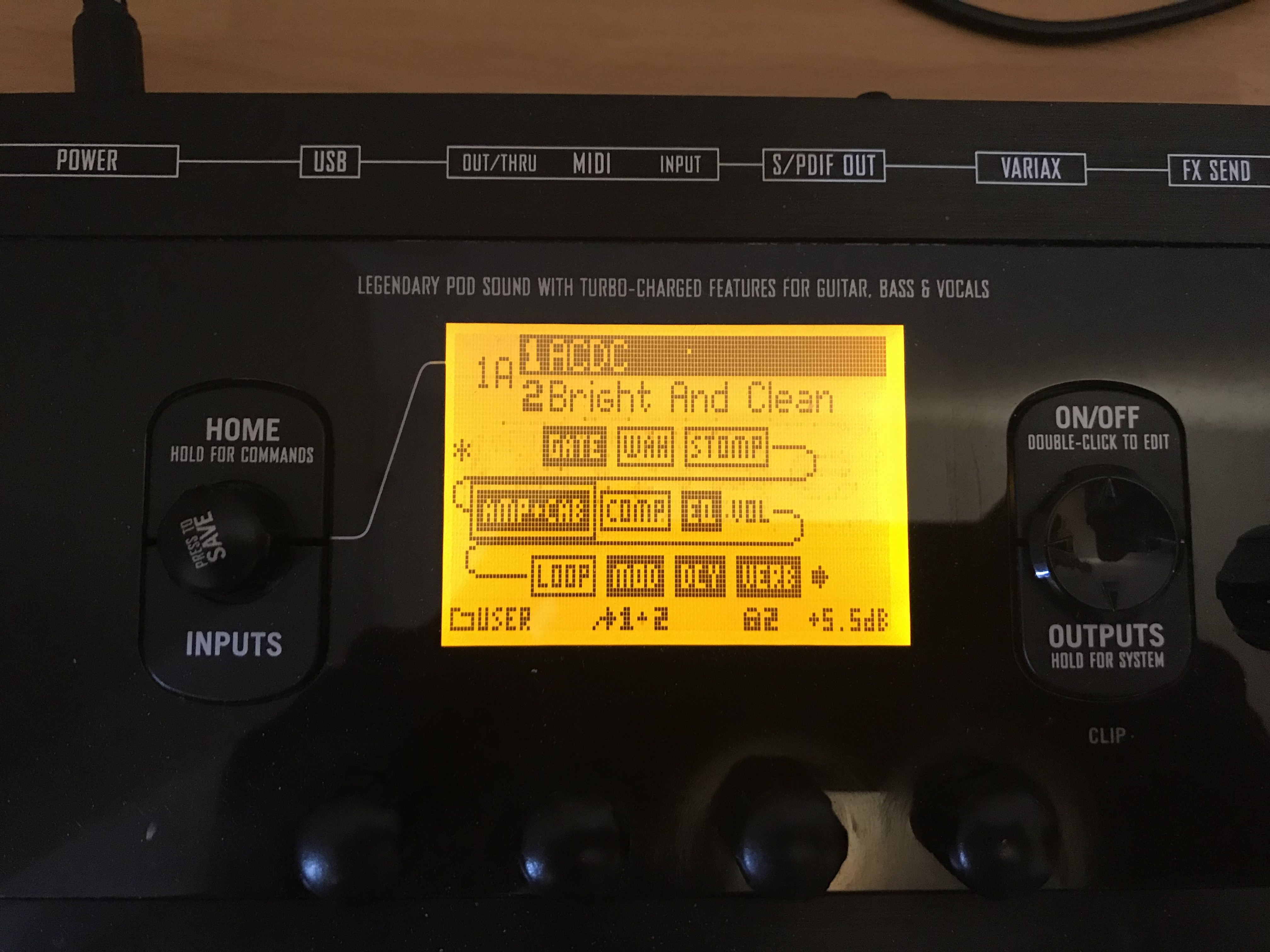 POD X3 LIVE - Line 6 POD X3 Live - Audiofanzine