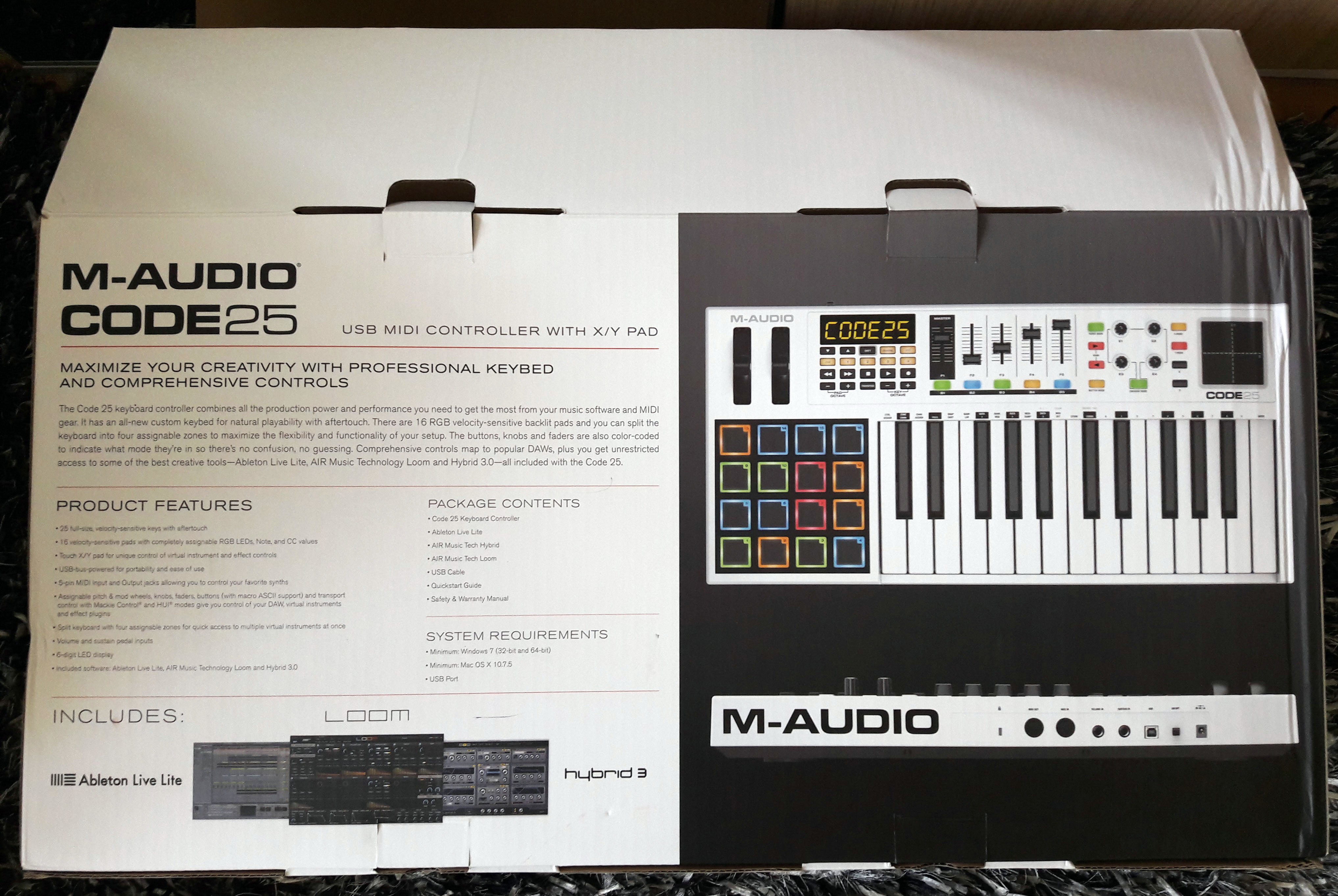 CODE 25 - M-Audio Code 25 - Audiofanzine