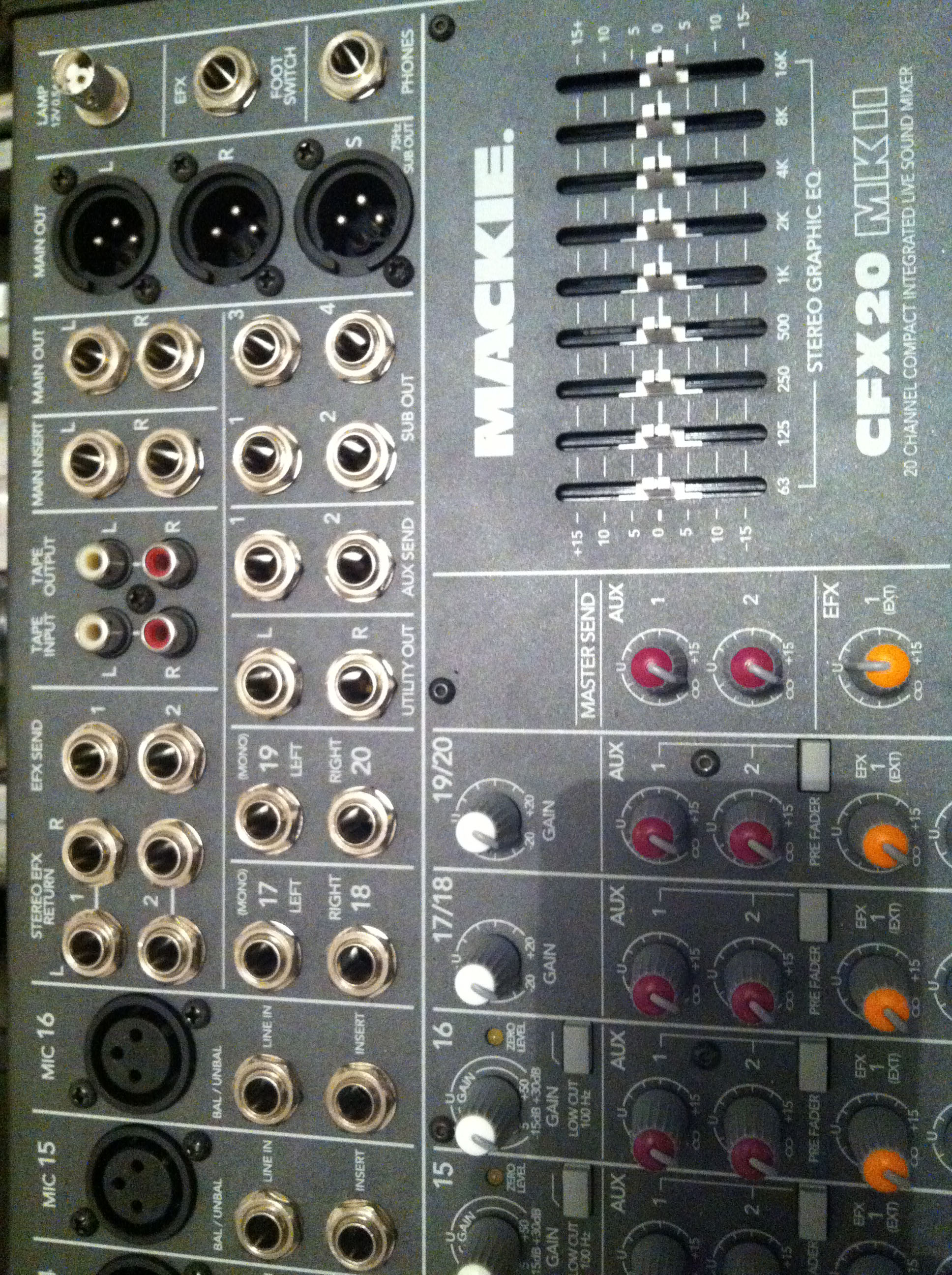 CFX20.MKII - Mackie CFX20.mkII - Audiofanzine