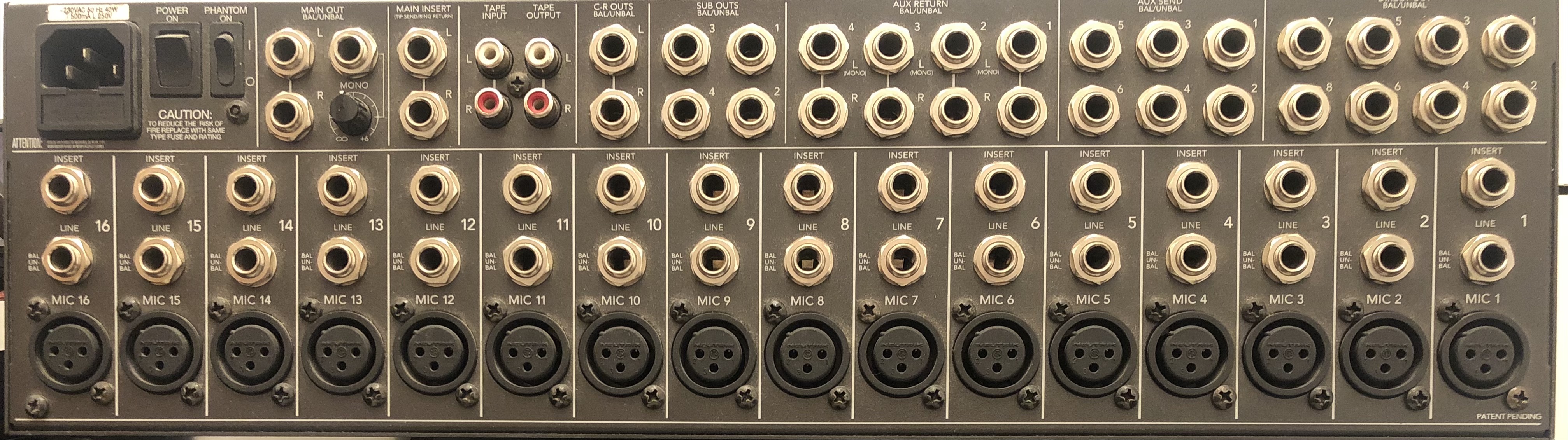 CR1604 - Mackie CR1604 - Audiofanzine