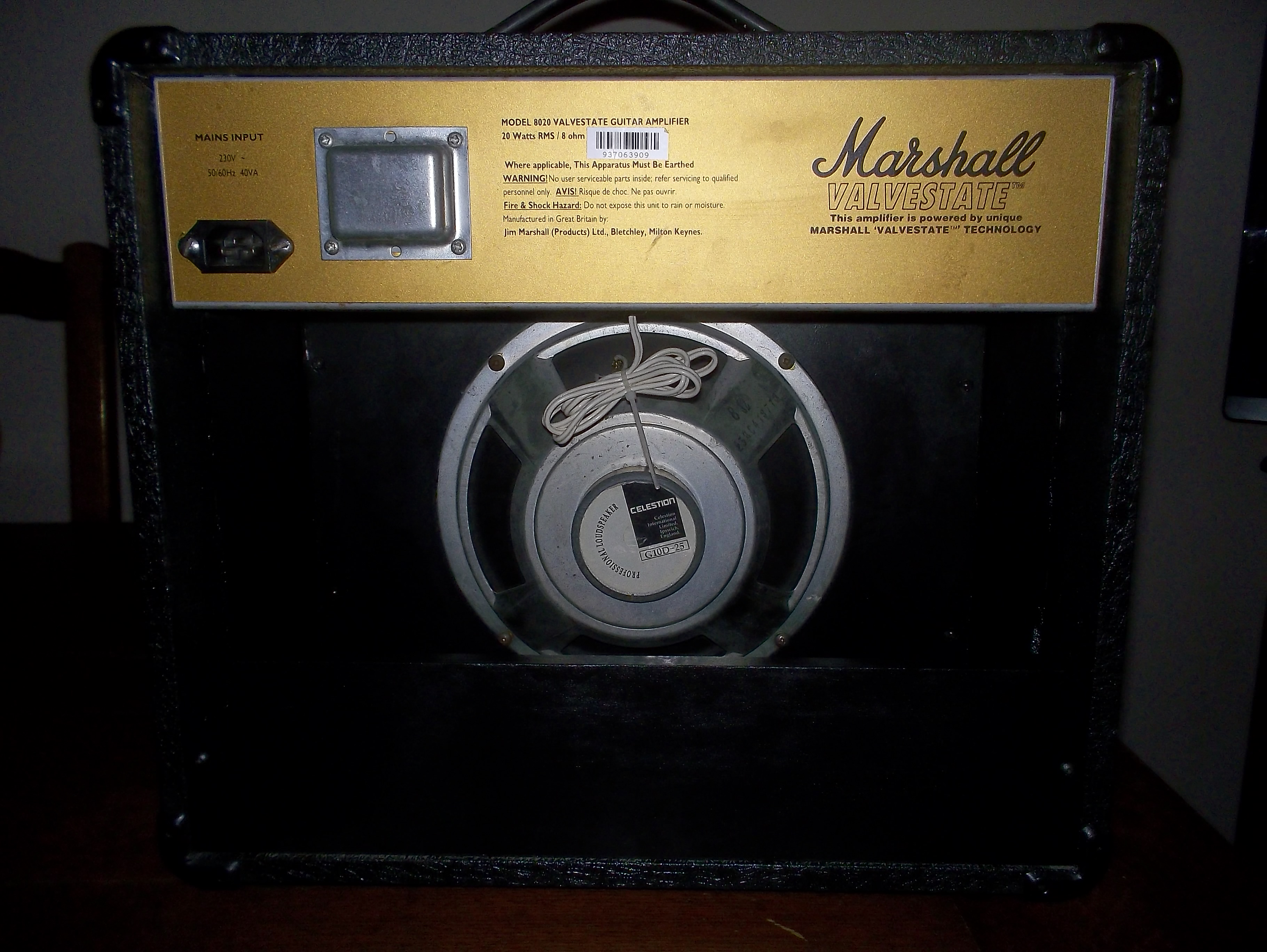 8020 VALVESTATE 20 - Marshall 8020 ValveState 20 - Audiofanzine