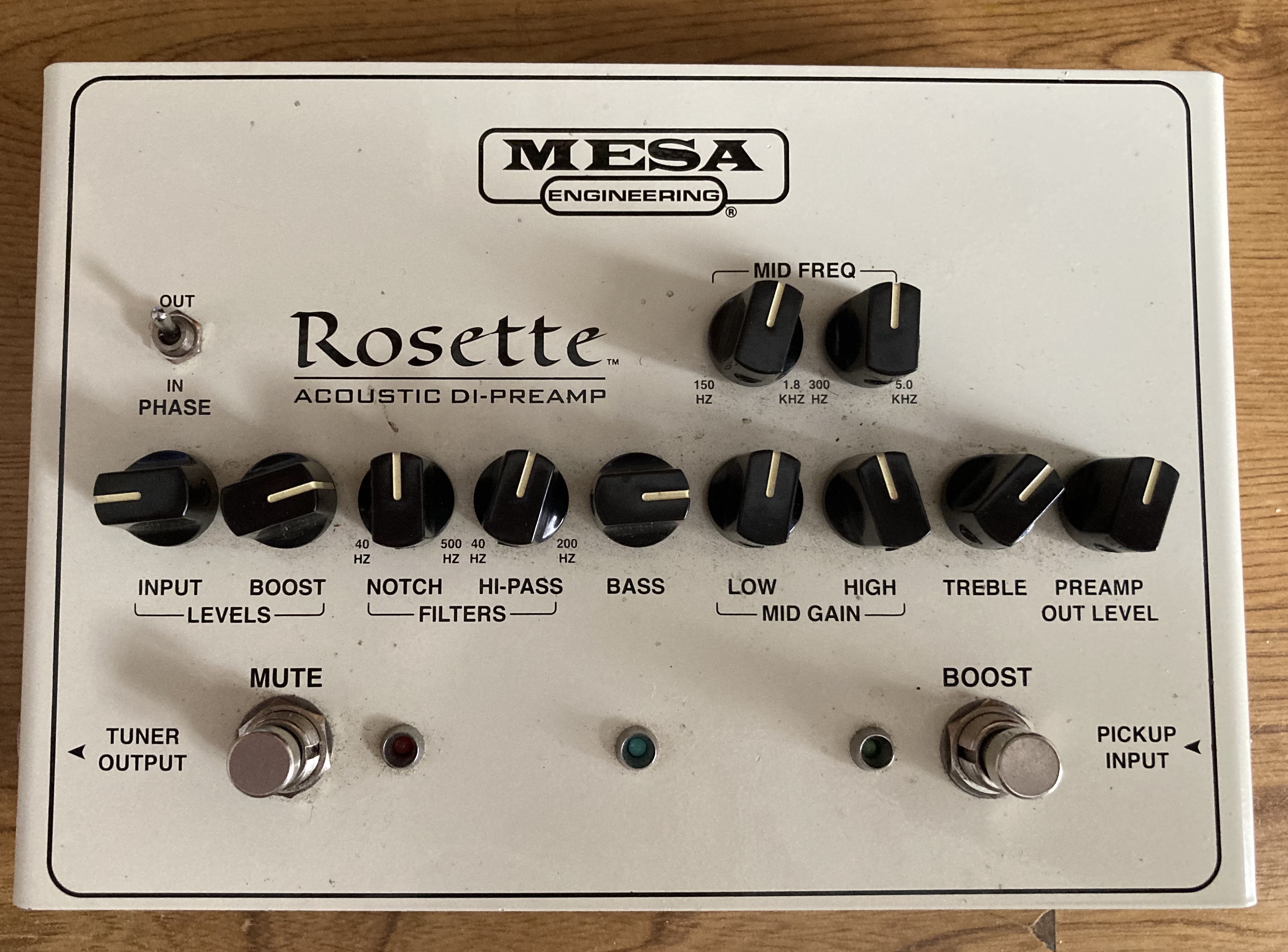 Rosette Acoustic DI Preamplifier Mesa Boogie - Audiofanzine