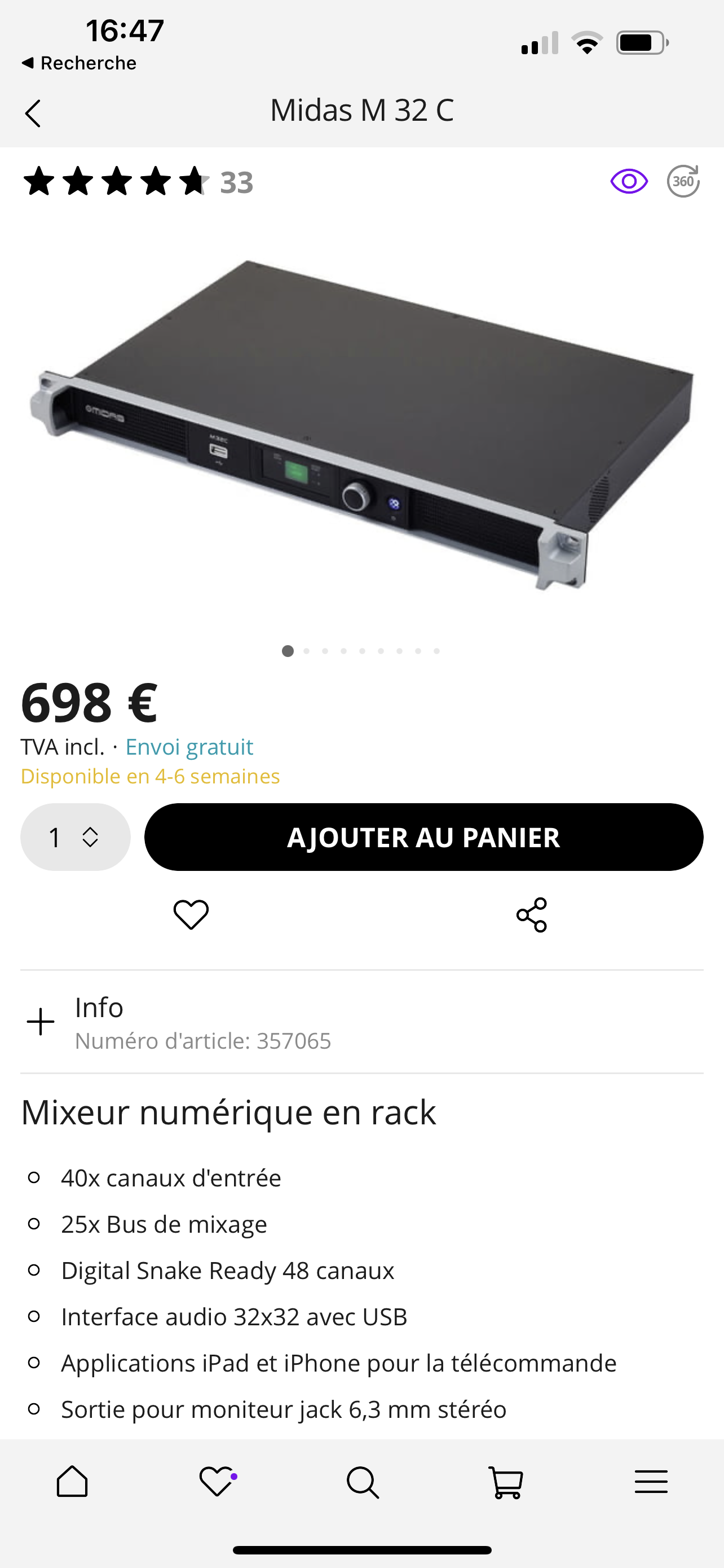 M32C - Midas M32C - Audiofanzine