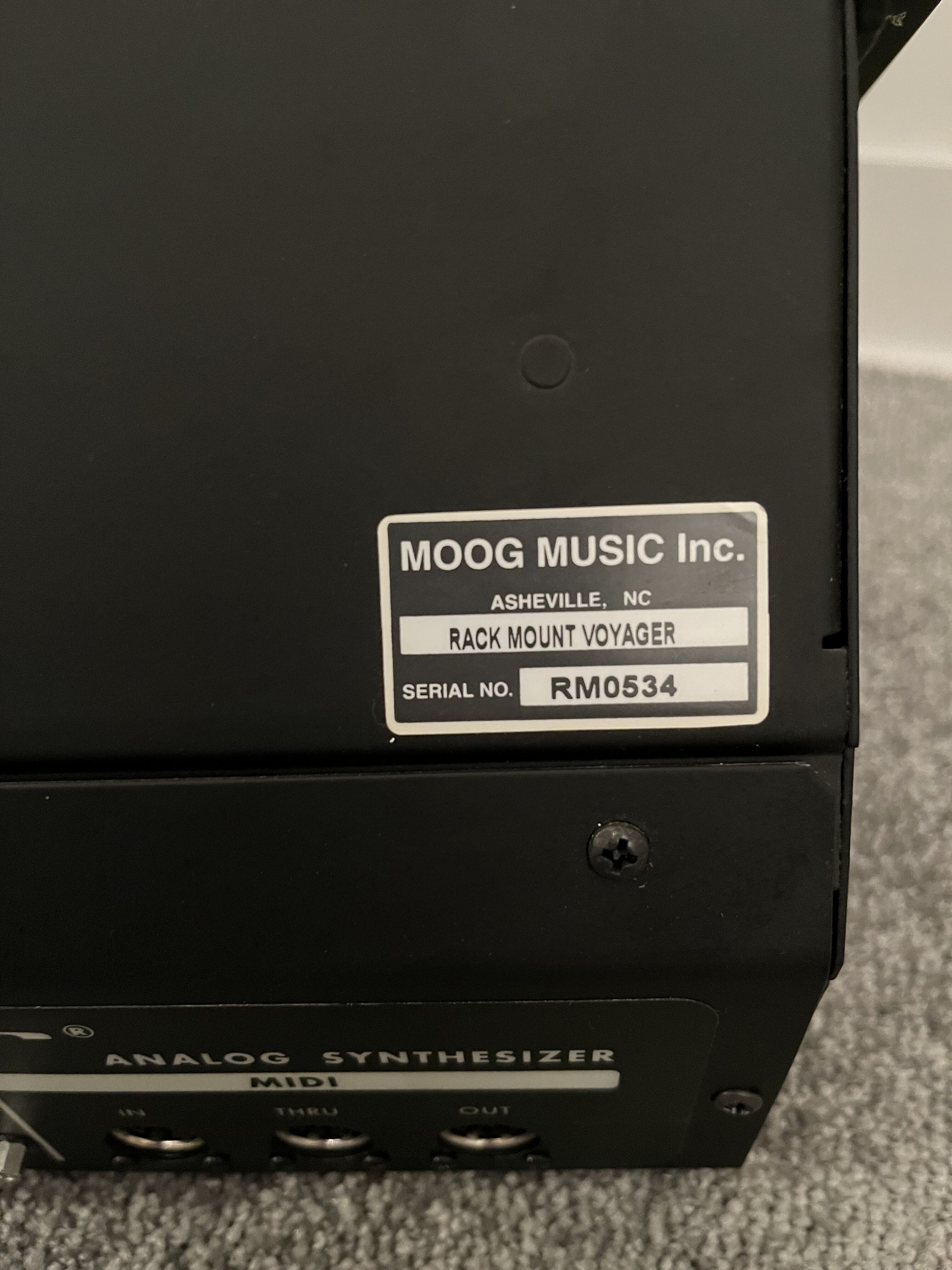 Minimoog Voyager Rack Mount Edition Moog Music - Audiofanzine