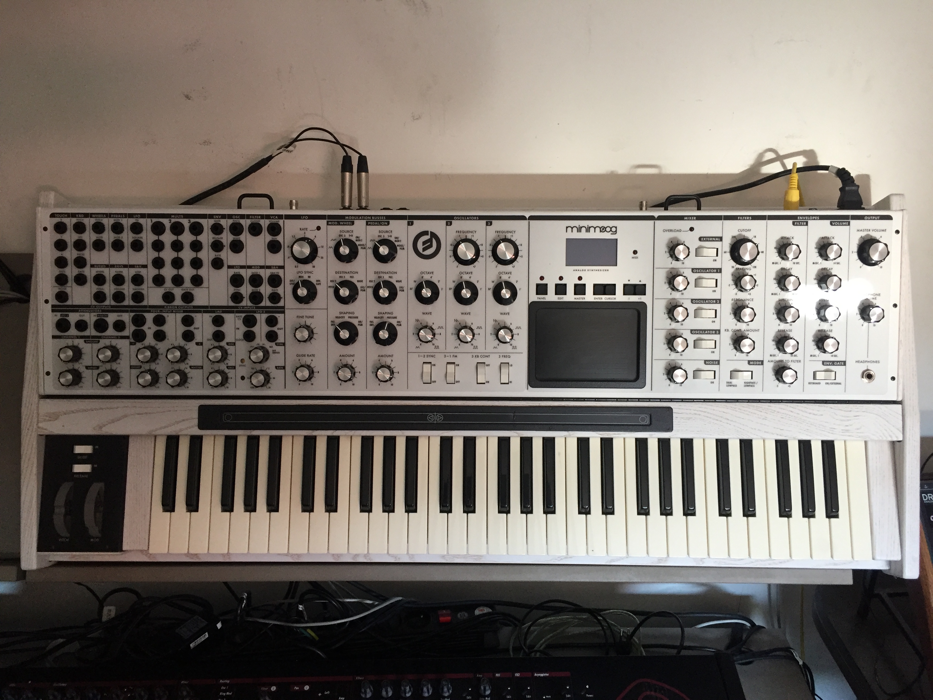 White Moog Voyager