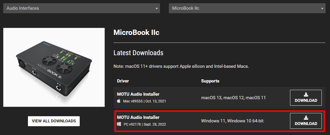 MicroBook II - MOTU MicroBook II - Audiofanzine