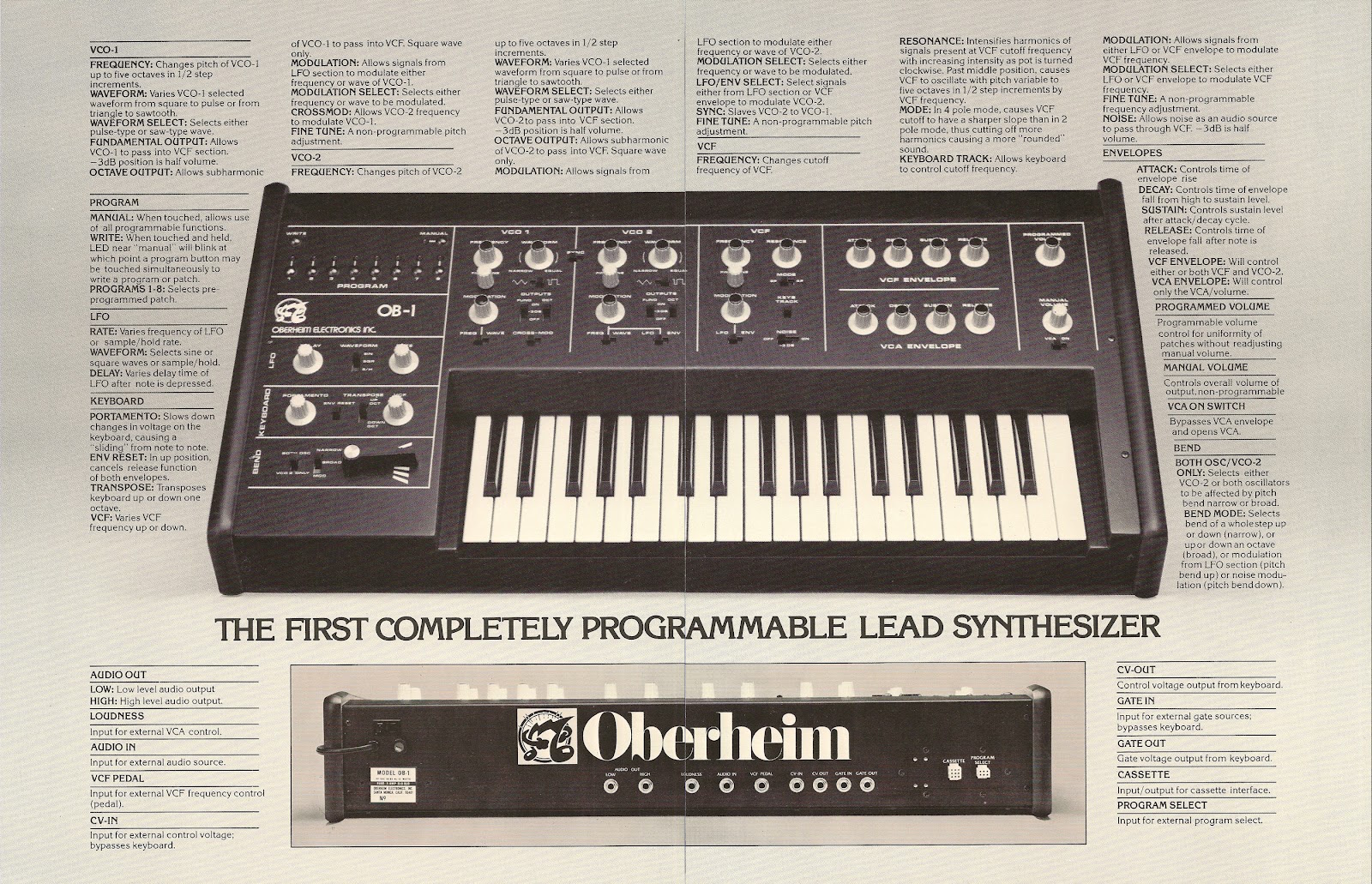 OB-1 - Oberheim OB-1 - Audiofanzine