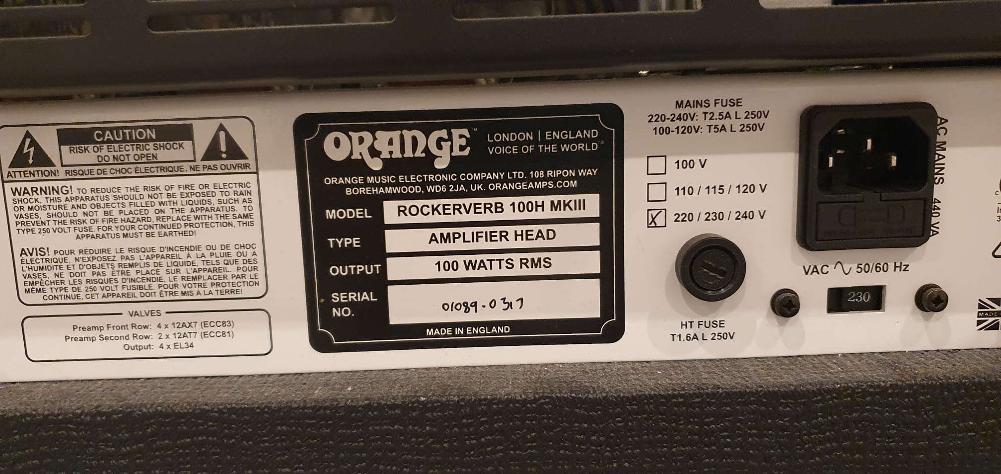 Rockerverb 50 MKIII Head - Orange Rockerverb 50 MKIII Head - Audiofanzine