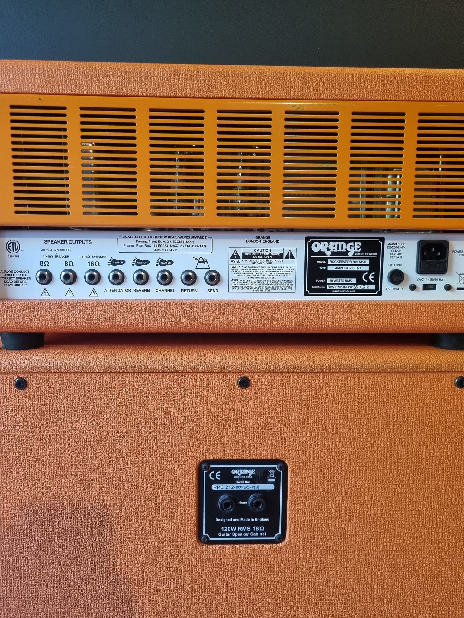 Rockerverb 50 MKIII Head - Orange Rockerverb 50 MKIII Head - Audiofanzine