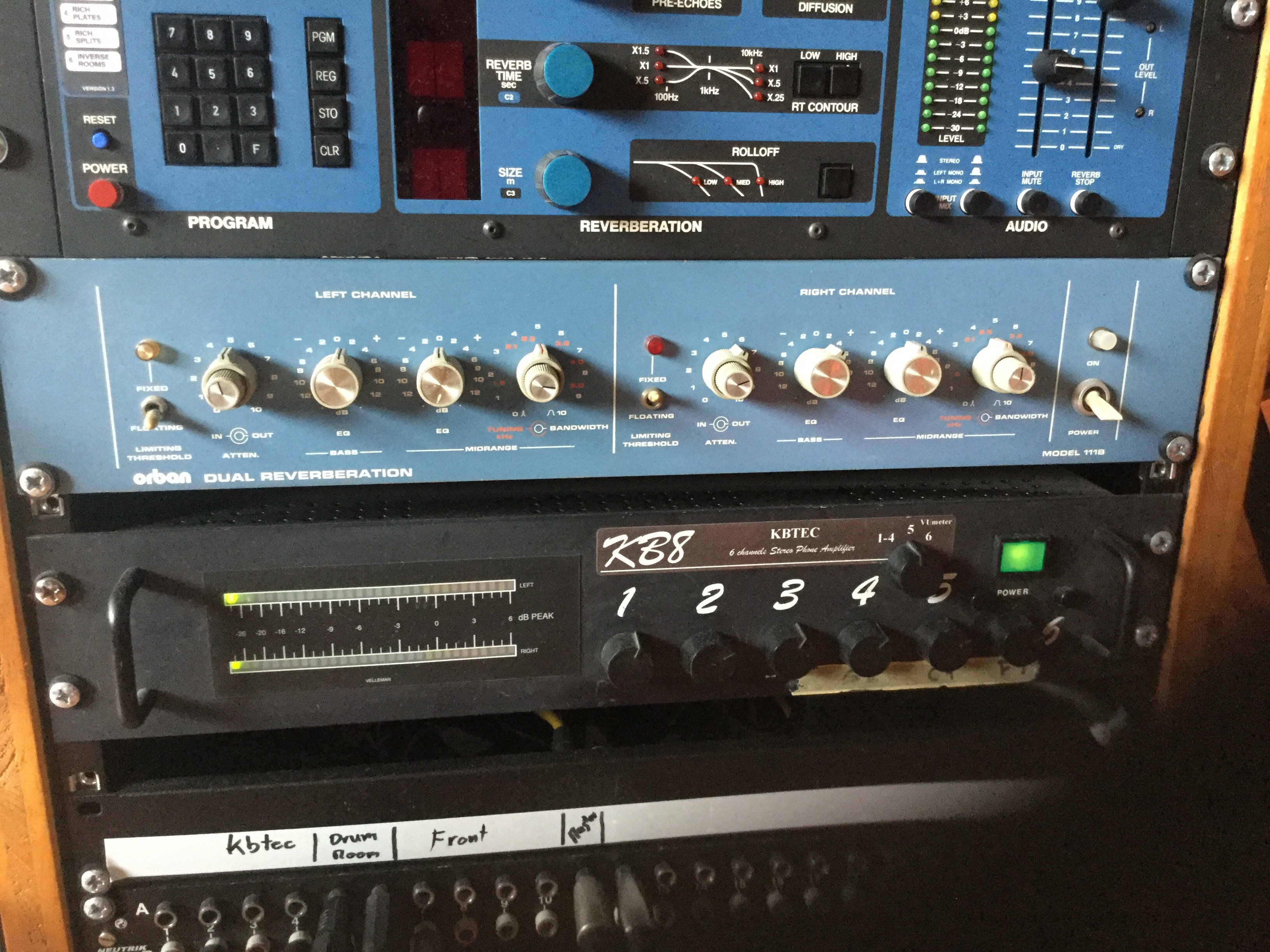 Dual Reverberation 111B - Orban Dual Reverberation 111B - Audiofanzine