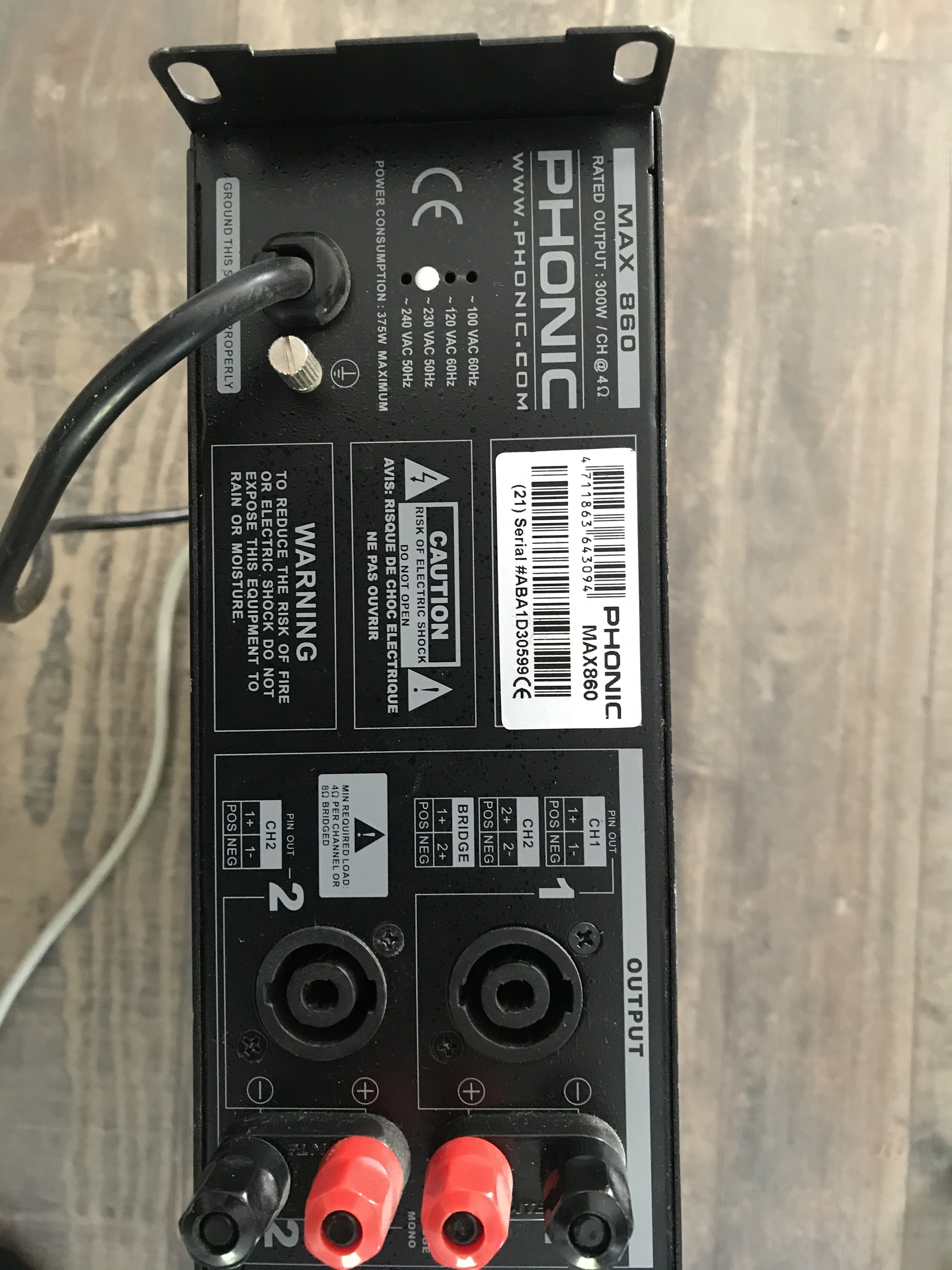 MAX860 - Phonic MAX860 - Audiofanzine