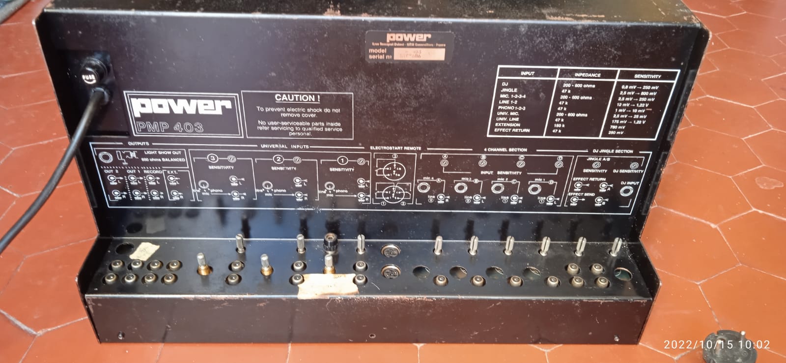 PMP 403 - Power Acoustics PMP 403 - Audiofanzine