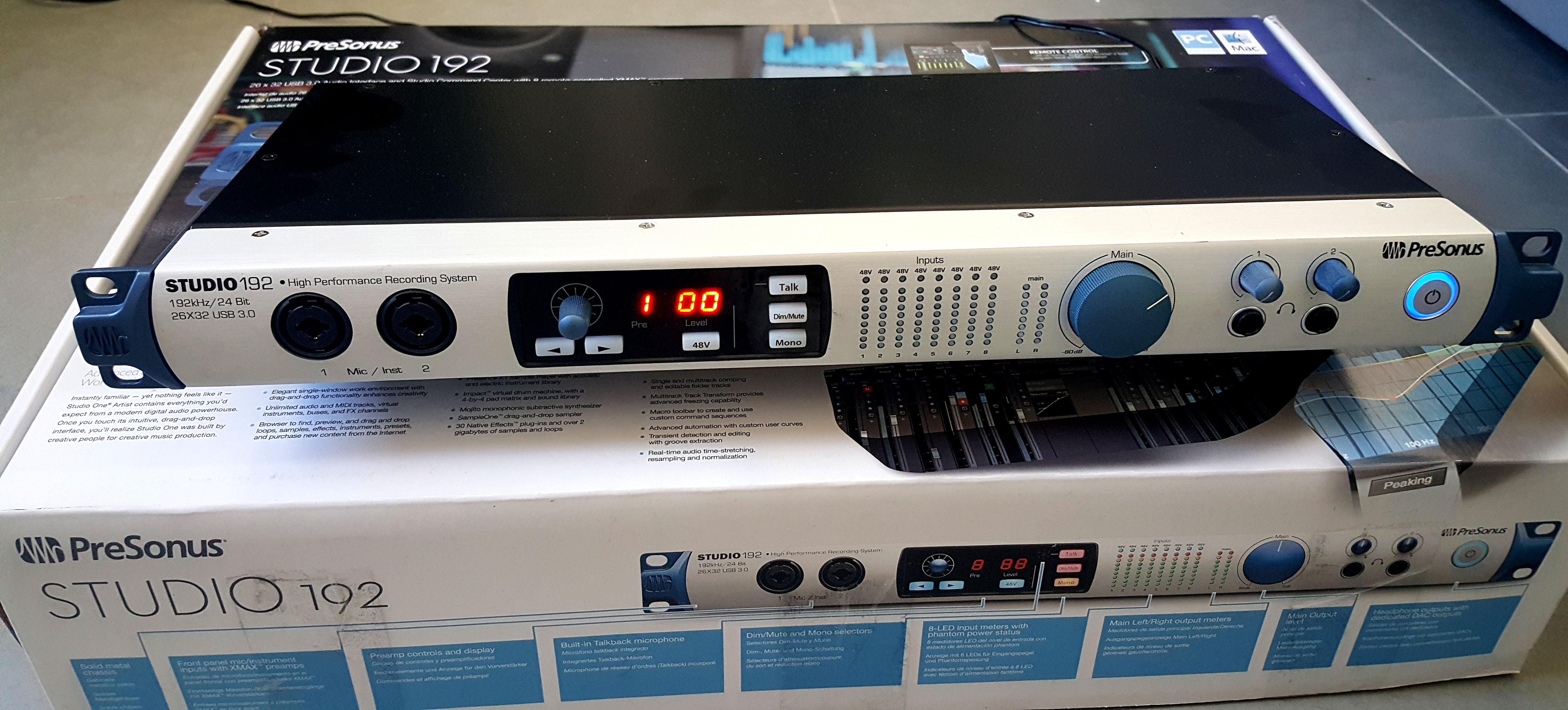 STUDIO 192 - PreSonus Studio 192 - Audiofanzine
