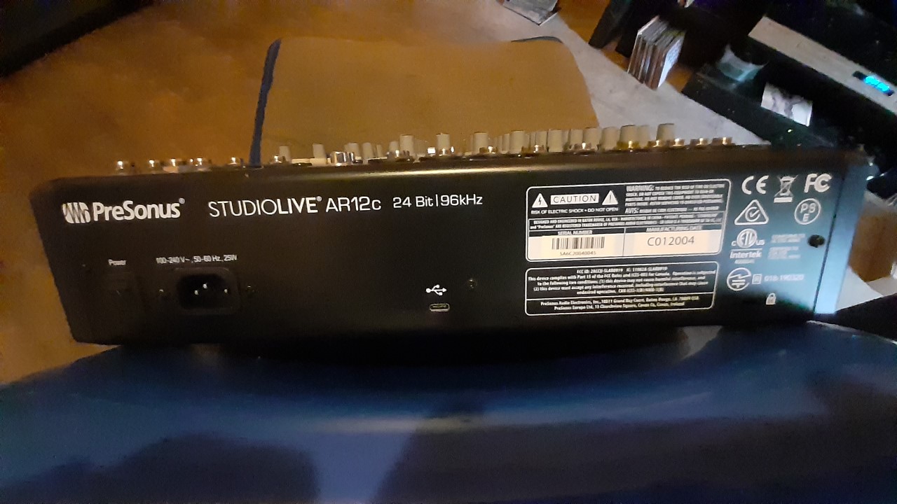 StudioLive AR12c - PreSonus StudioLive AR12c - Audiofanzine