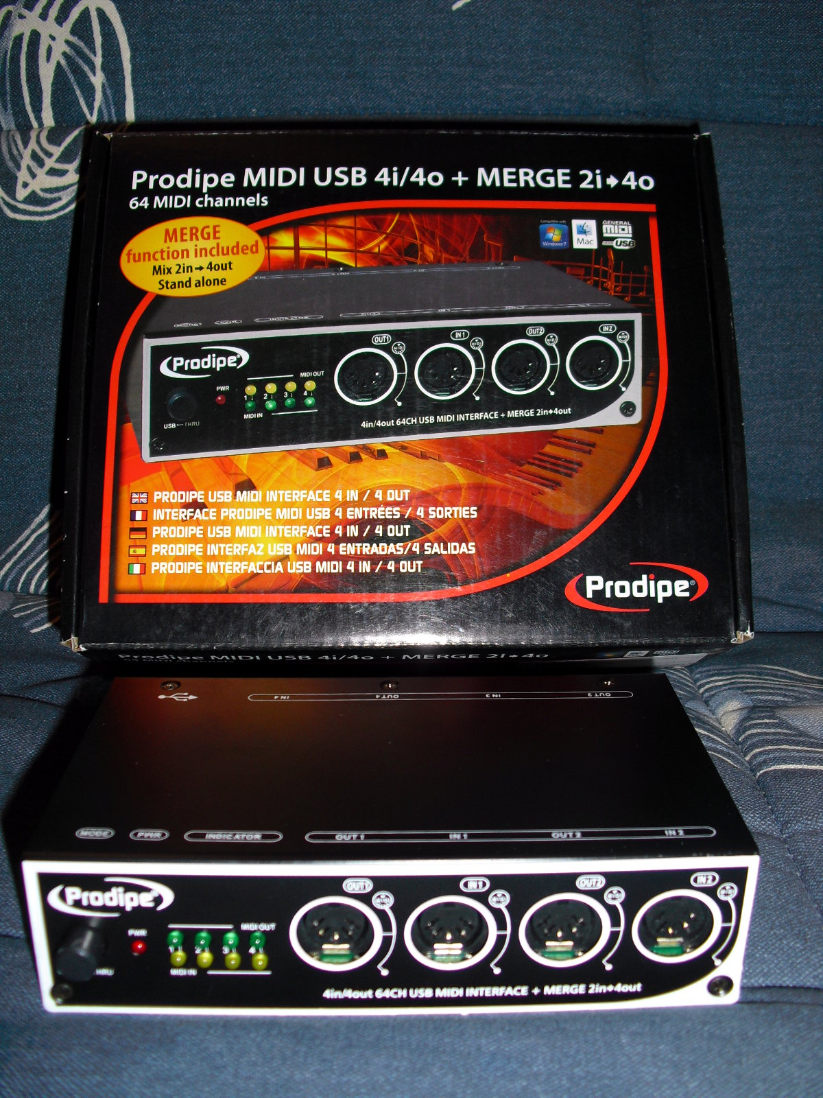 Prodipe MIDI USB 4i/4o + Merge 2i»4o image (#1439826) - Audiofanzine
