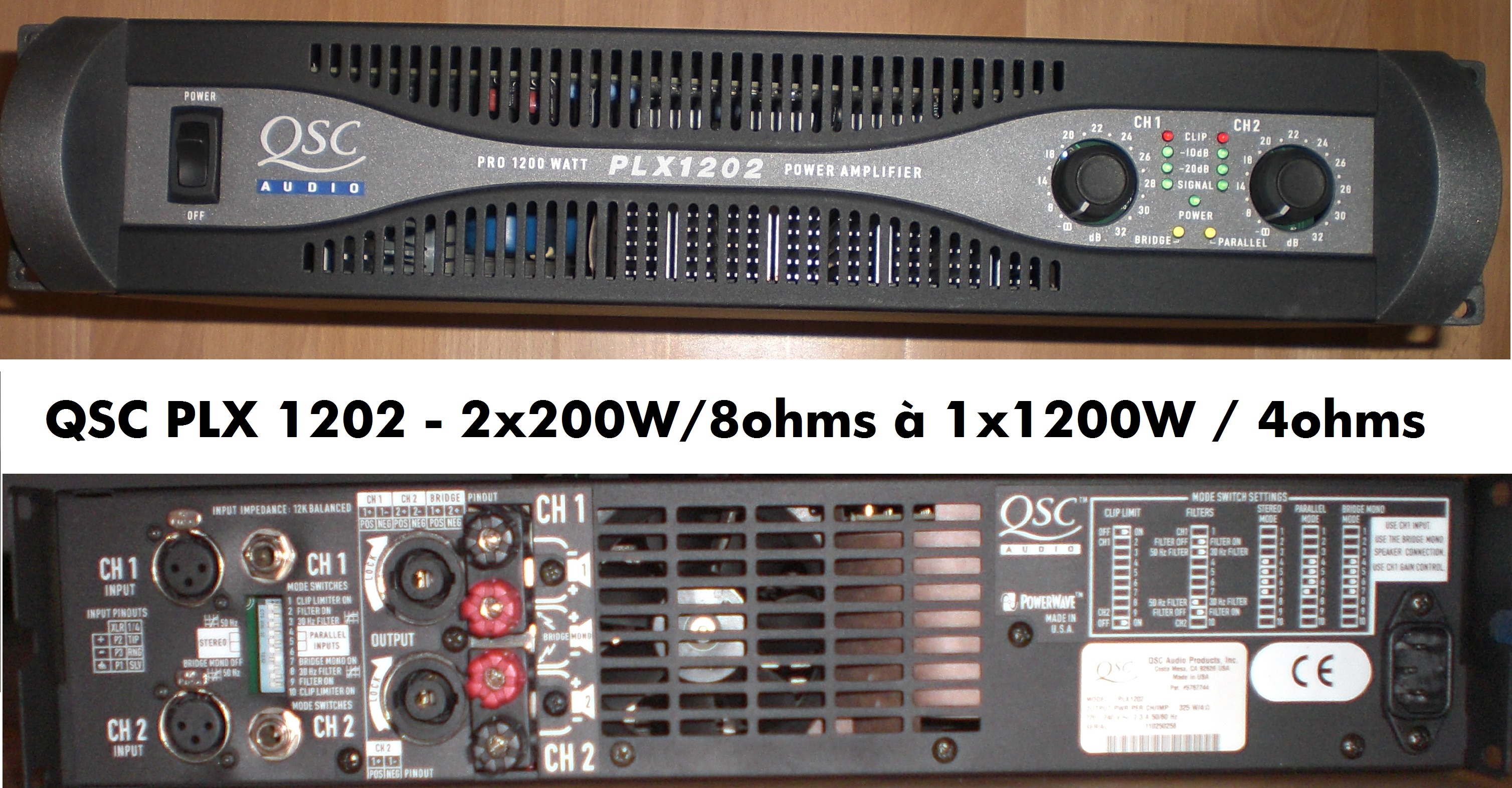 QSC PLX1202 image (#852940) - Audiofanzine