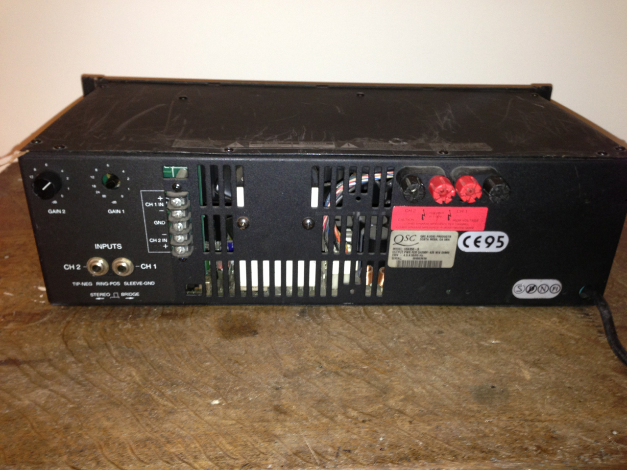 Qsc Audio Professional Power Amplifier Usa 850 at Mia Mullins blog
