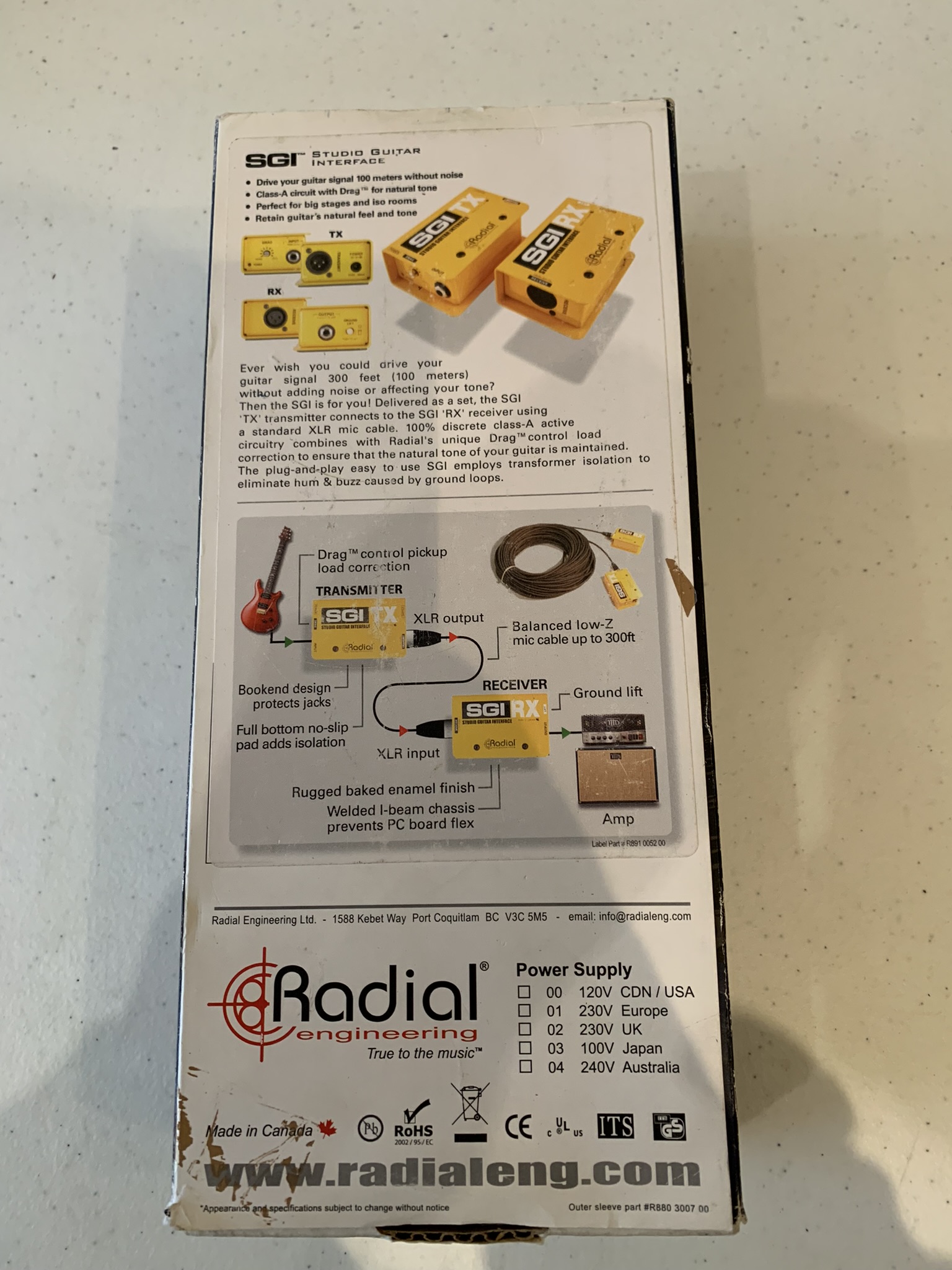 SGI - Radial Engineering SGI - Audiofanzine