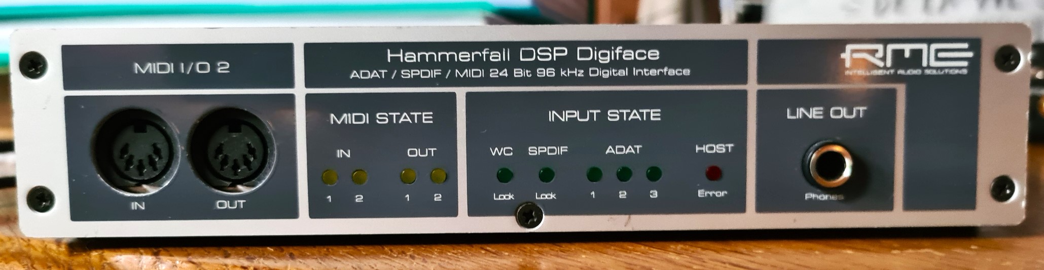 Hammerfall DSP Digiface - RME Audio Hammerfall DSP Digiface - Audiofanzine