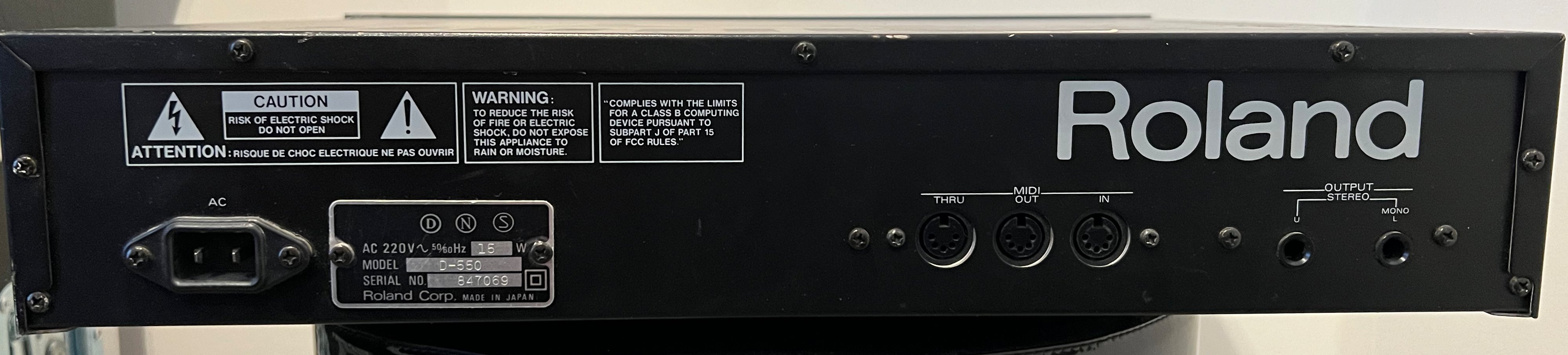 D-550 - Roland D-550 - Audiofanzine
