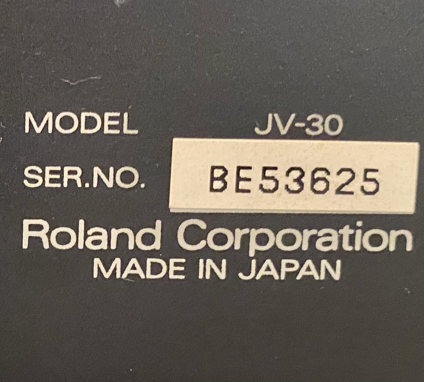 JV-30 - Roland JV-30 - Audiofanzine